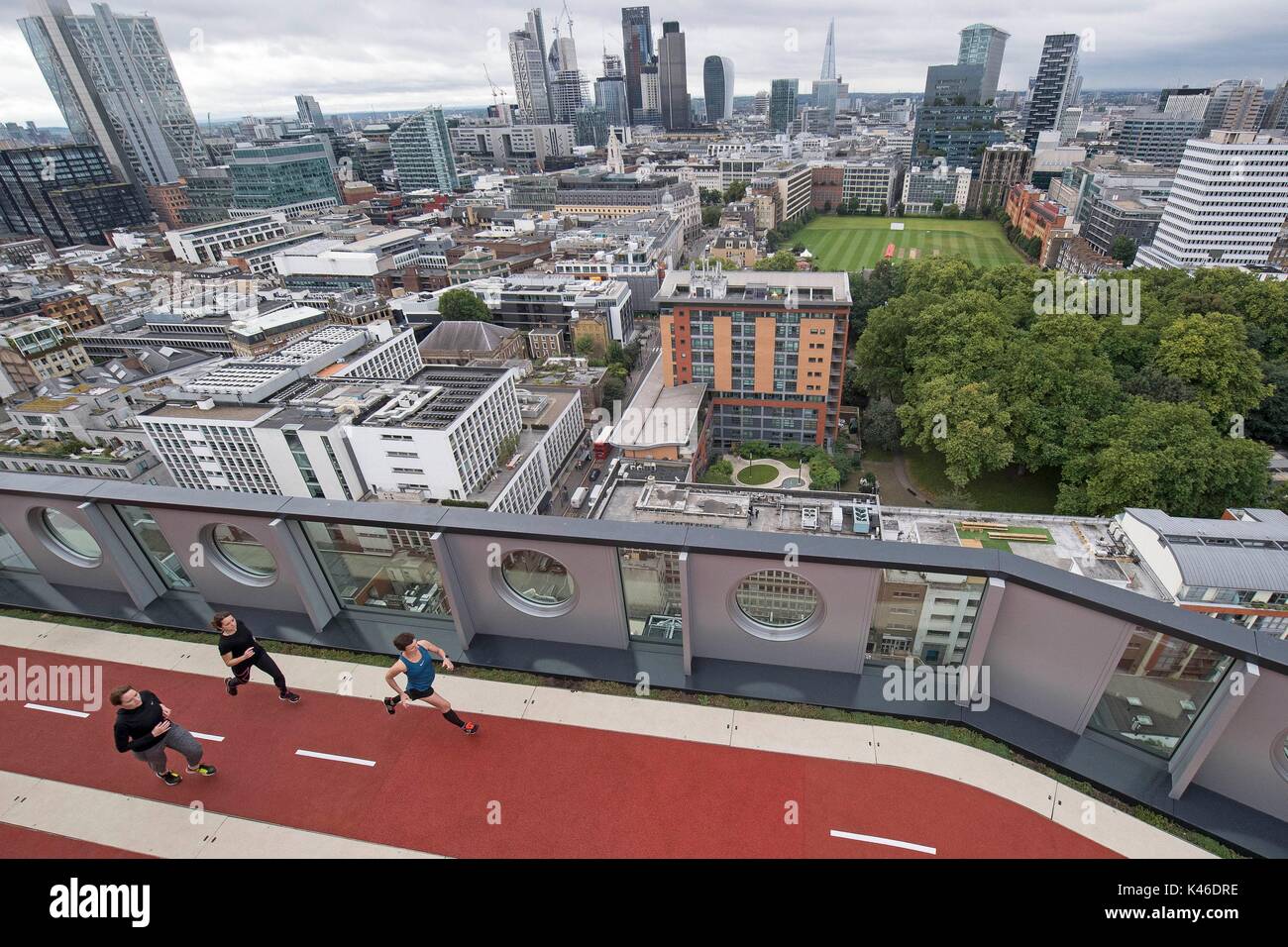 'London's highest running track' is unveiled at a new tech site at the ...