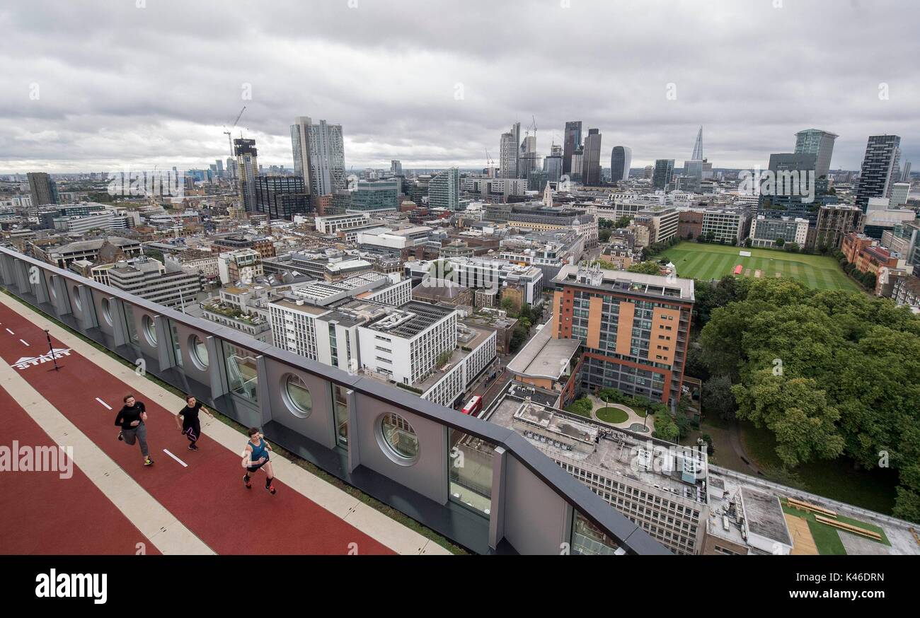 'London's highest running track' is unveiled at a new tech site at the ...