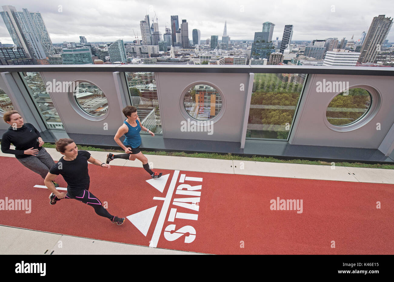 'London's highest running track' is unveiled at a new tech site at the ...