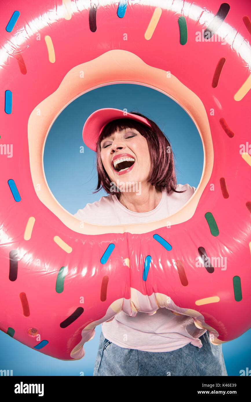 Laughing woman baby boomer hi-res stock photography and images - Alamy