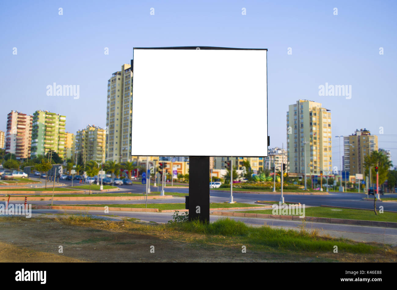 Outdoor advertising billboard Stock Photo - Alamy