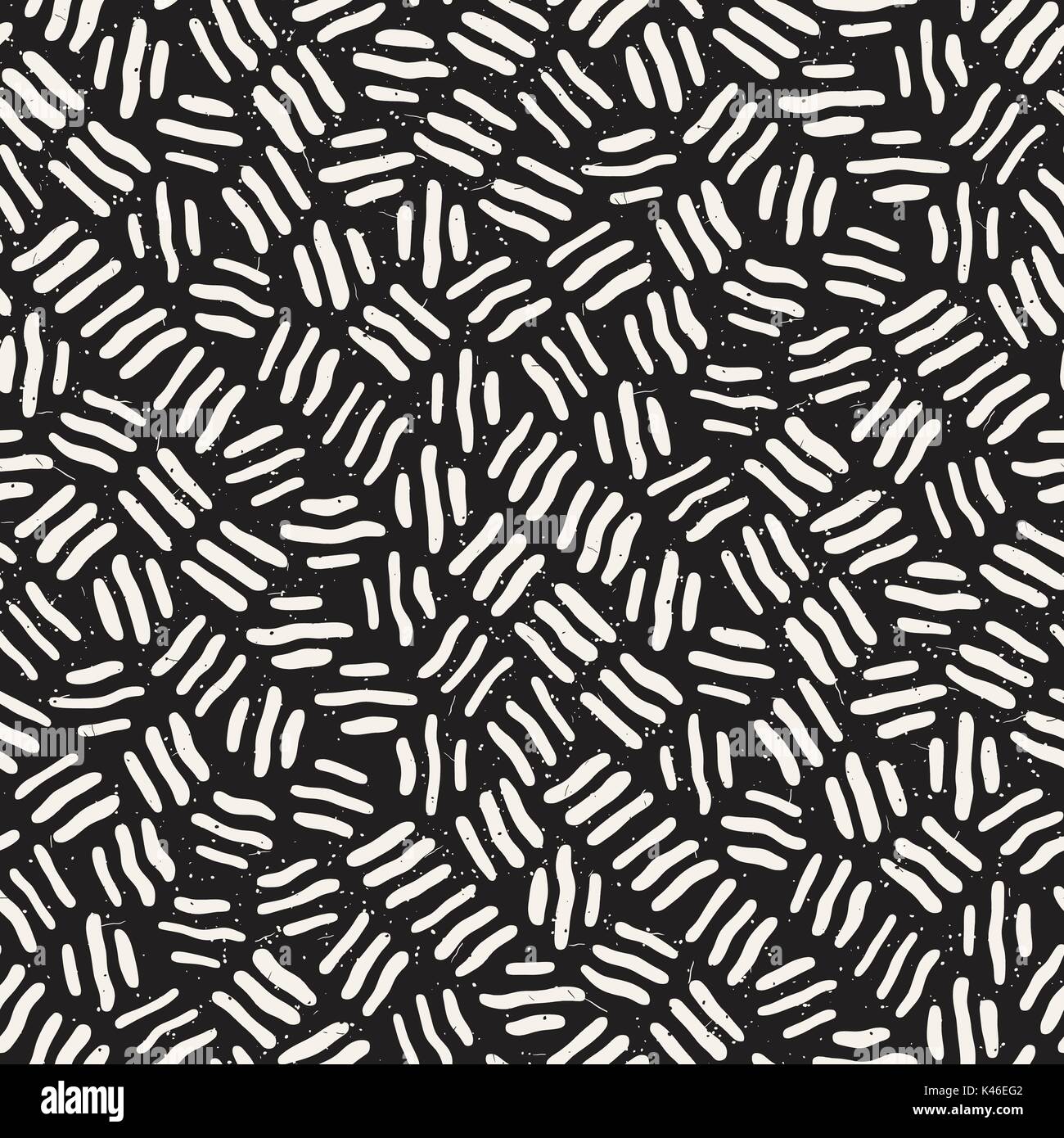 Seamless freehand pattern. Vector abstract rough lines background. Hand ...