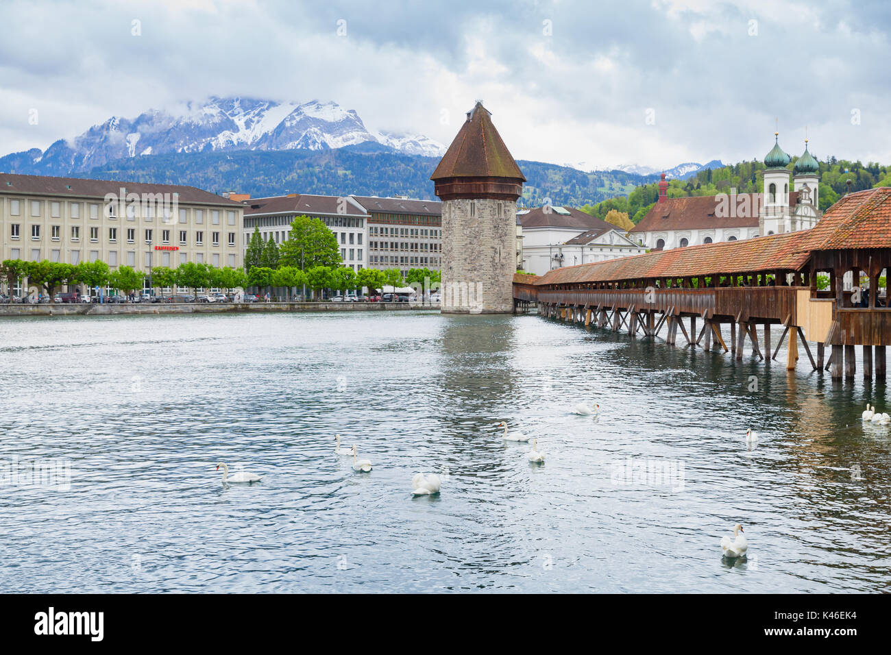 Lucerne city, central Switzerland, the capital of the canton of Lucerne ...
