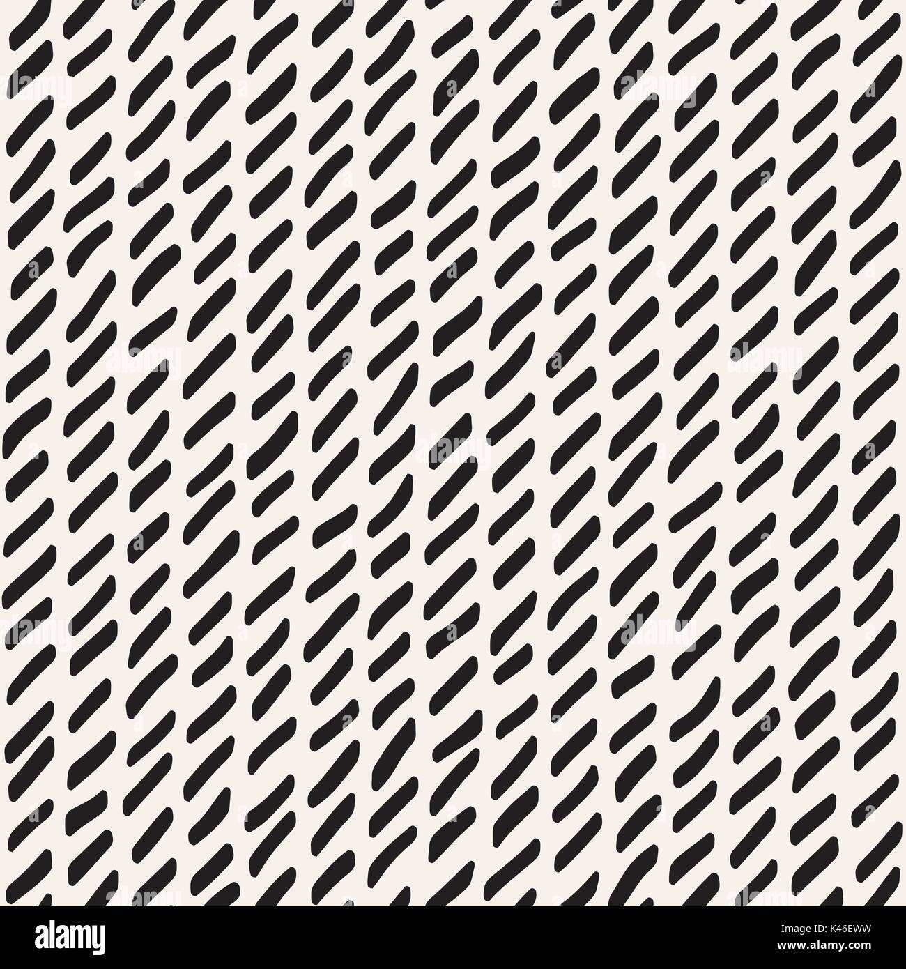 Decorative hand drawn lines seamless pattern. Endless ornament with ...