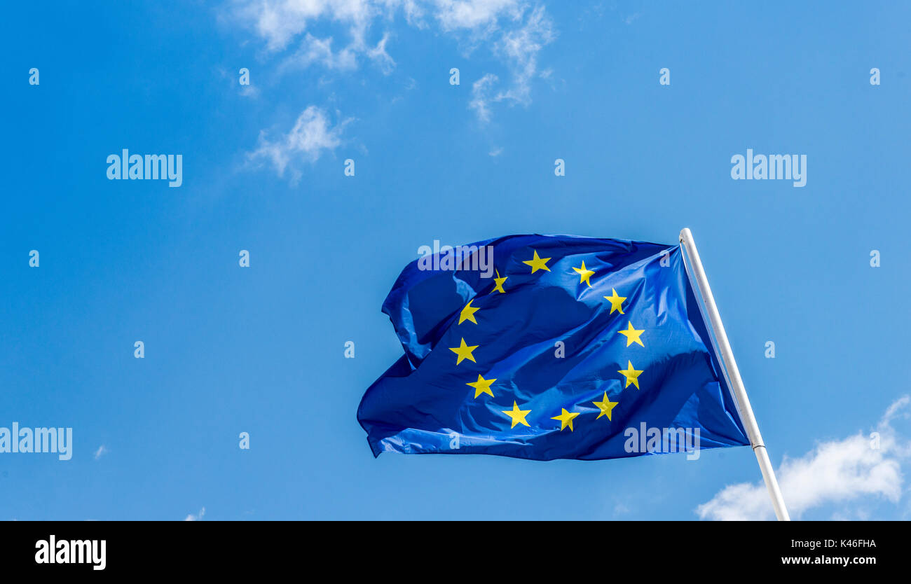Eu uk flag together hi-res stock photography and images - Alamy