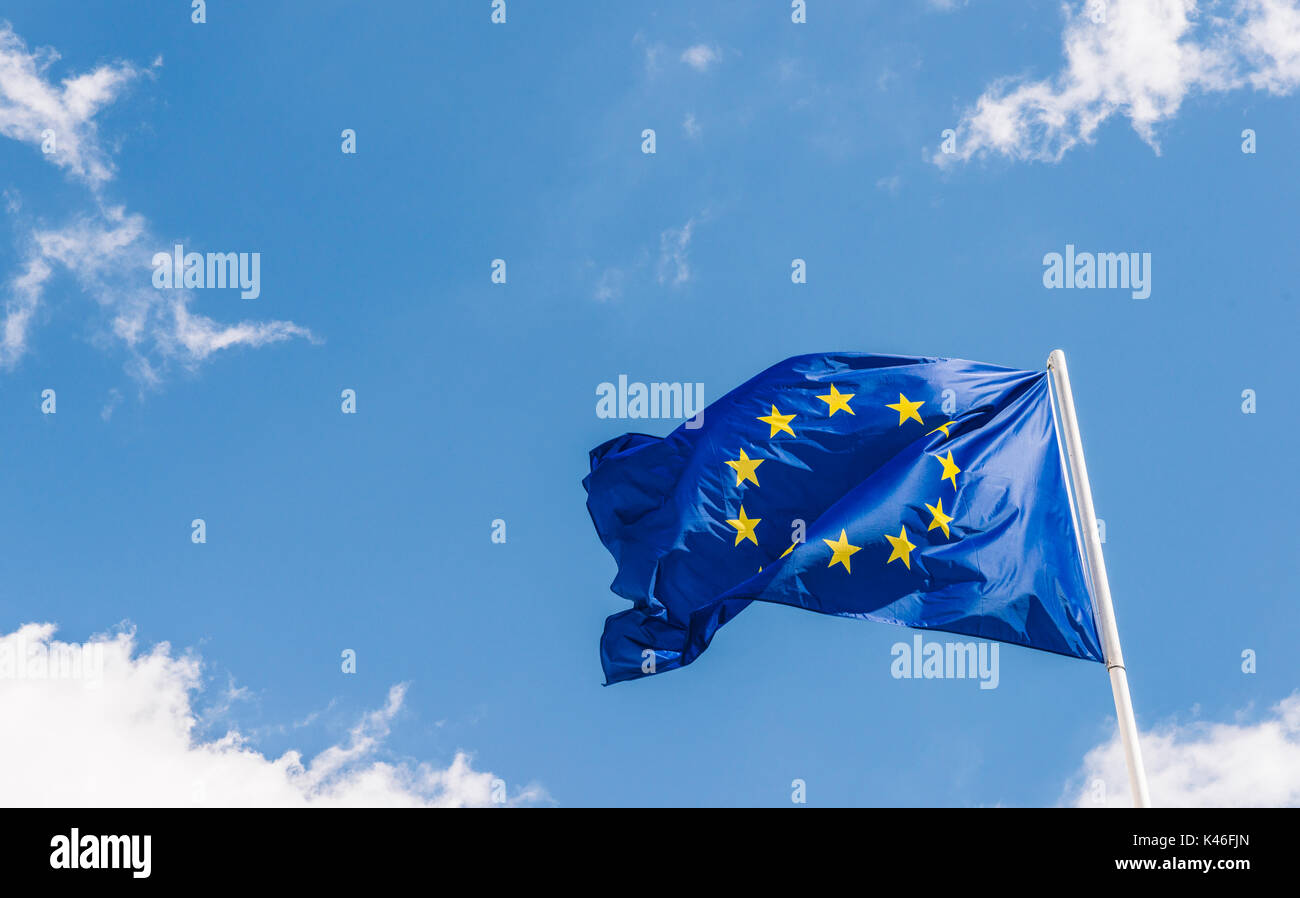 Eu uk flag together hi-res stock photography and images - Alamy