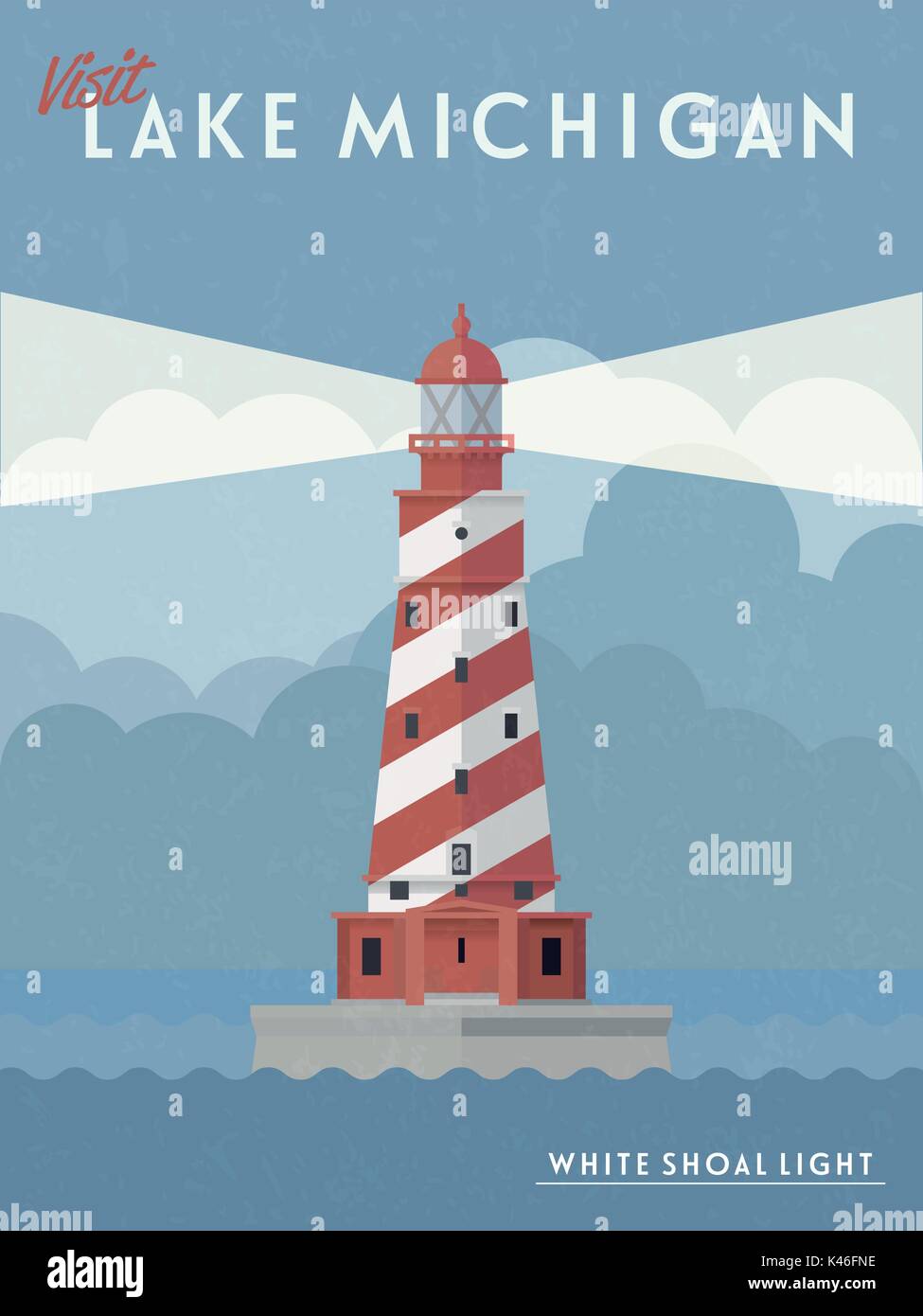 Lake michigan water Stock Vector Images - Alamy