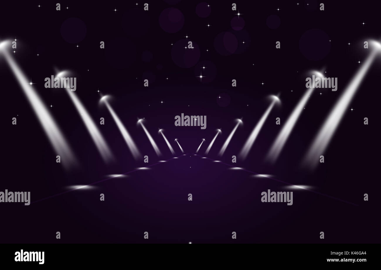 glory path background with spotlights for active events Stock Photo - Alamy