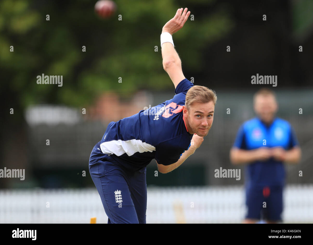England's Stuart Broad during the nets session at Lords, London Stock ...