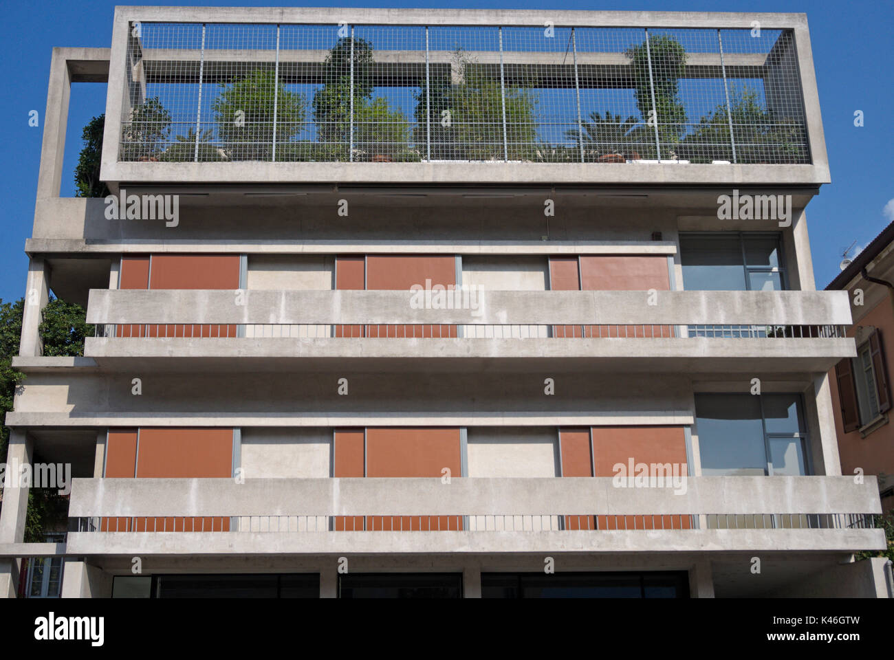 Casa Cattaneo by Cesare Cattaneo (1939), Cernobbio, Como, Italy Stock ...