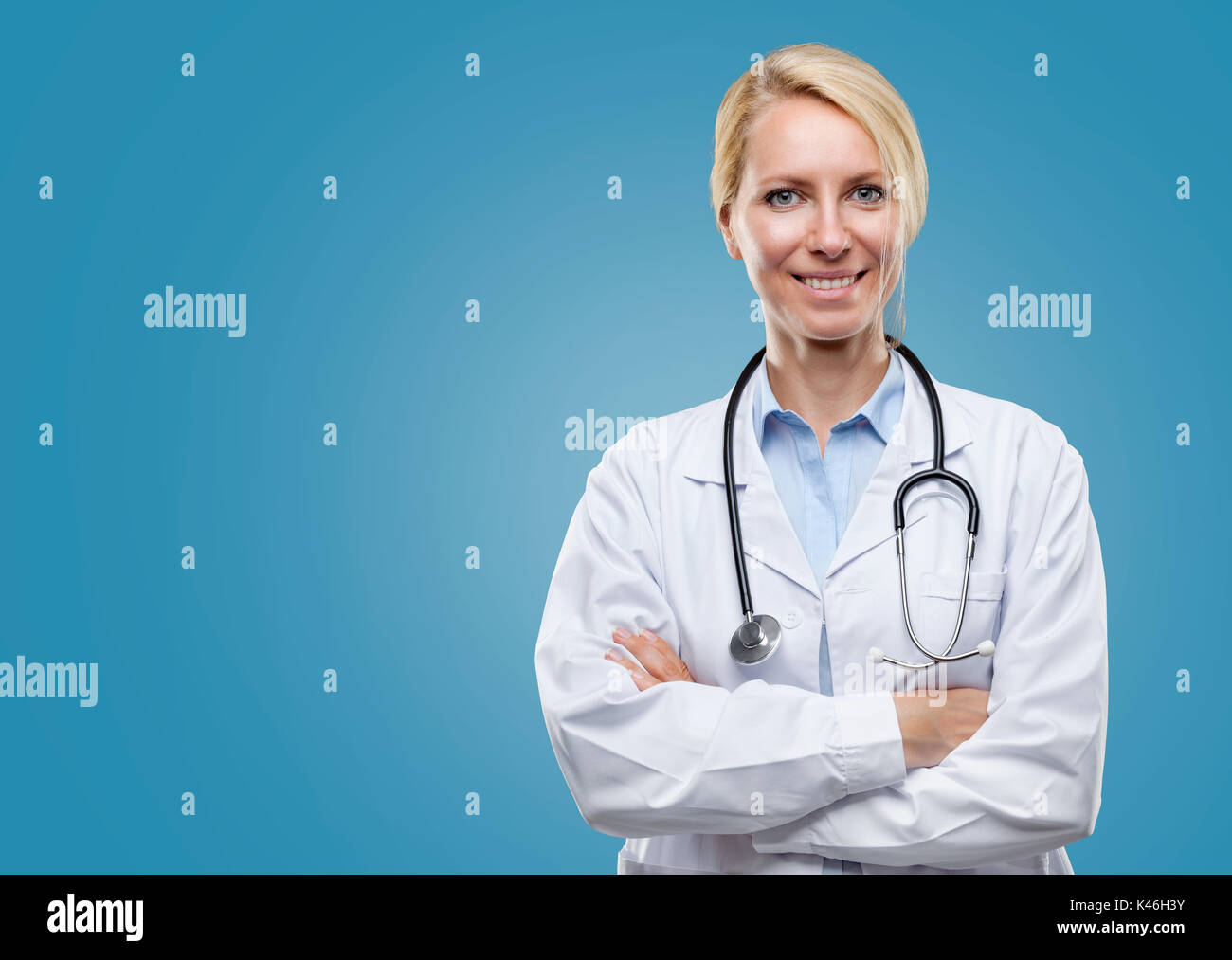 Portrait attractive young female doctor hi-res stock photography and ...