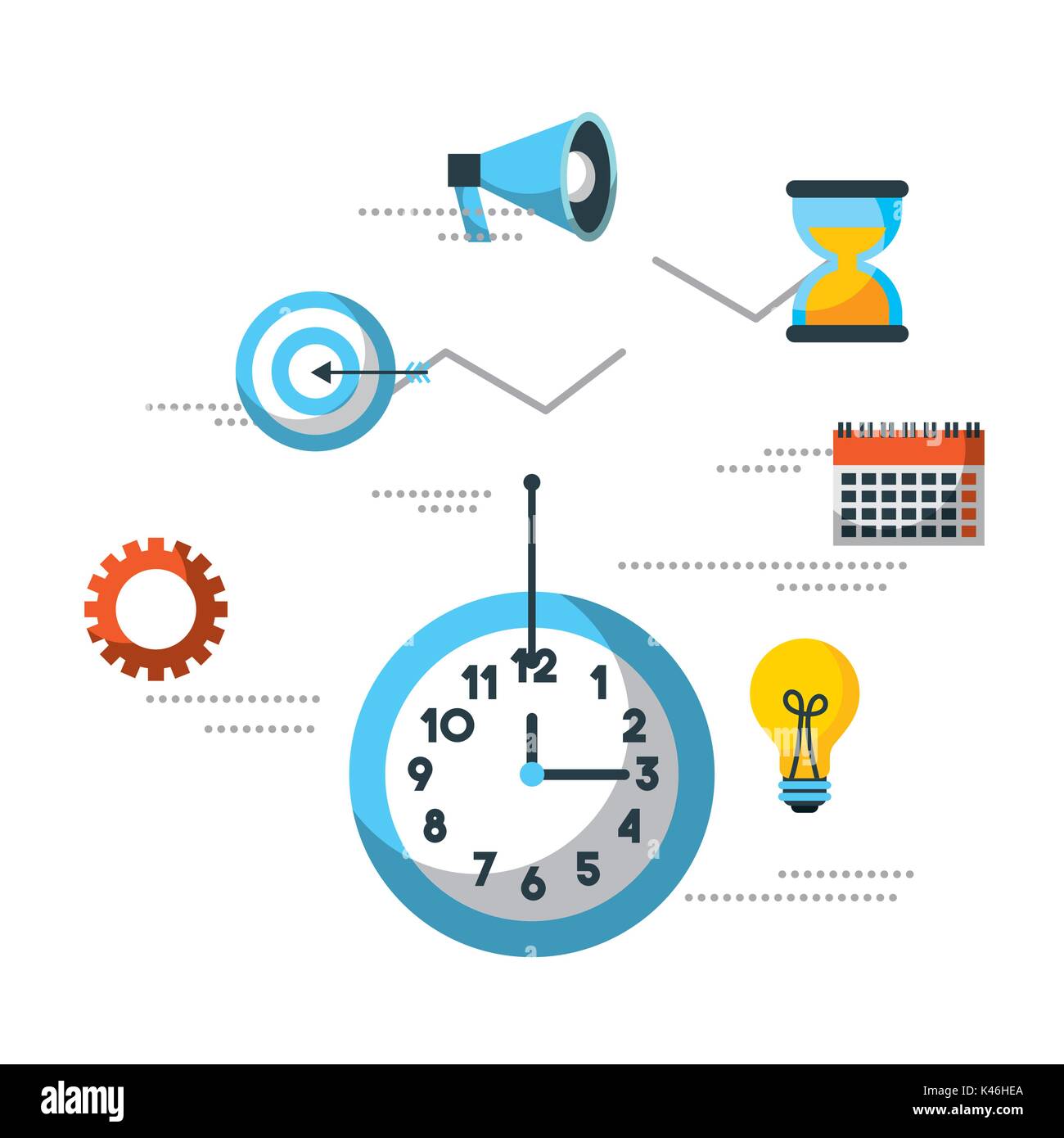 Time speaker Stock Vector Images - Alamy