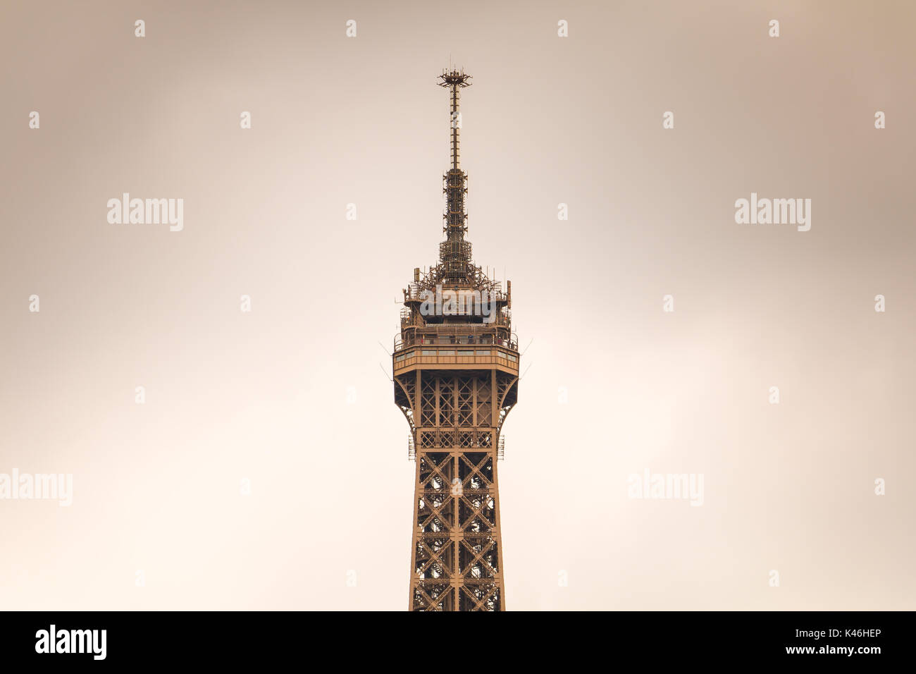 Eiffel tower bad weather hi-res stock photography and images - Alamy