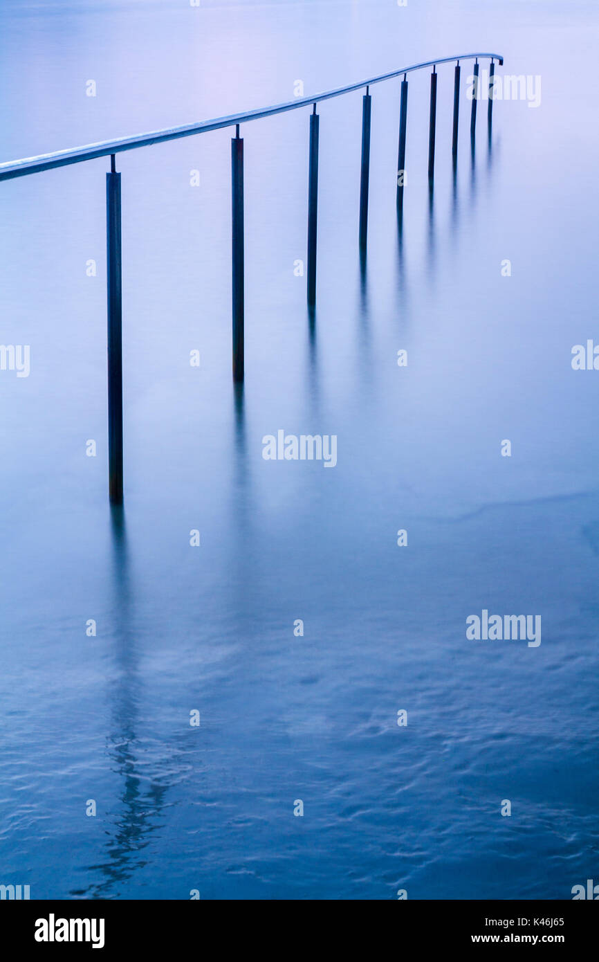 Steps to water, long exposure shot Stock Photo - Alamy