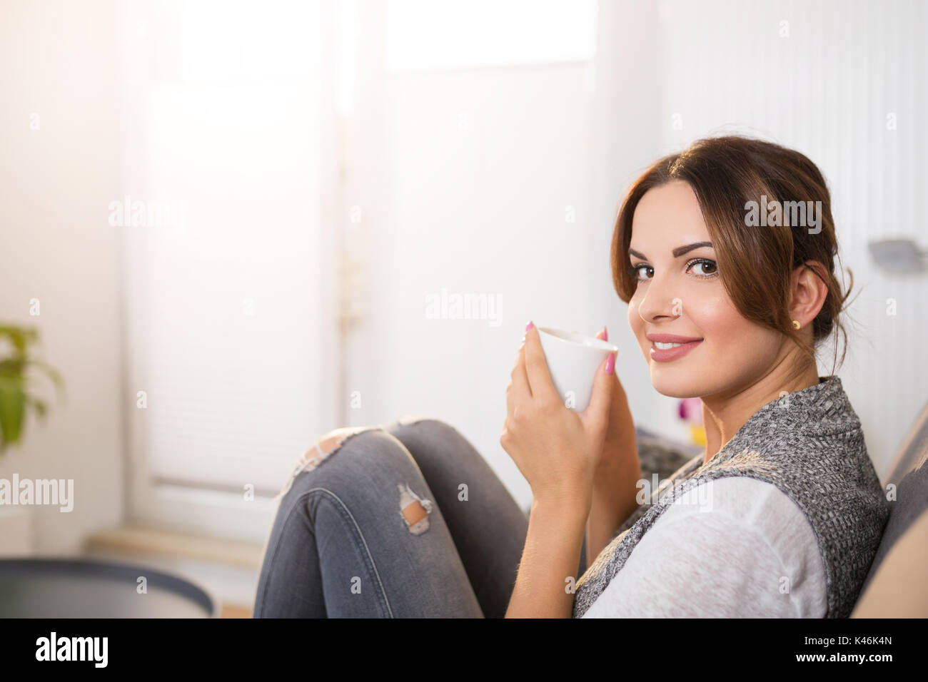 Comfortably casual hi-res stock photography and images - Alamy