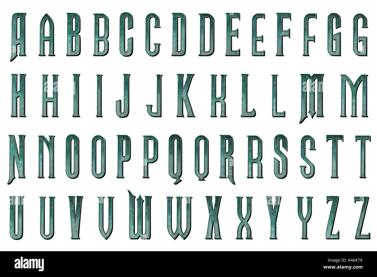 Digital Alphabet Collection Letters Typography Collection Stock Photo ...