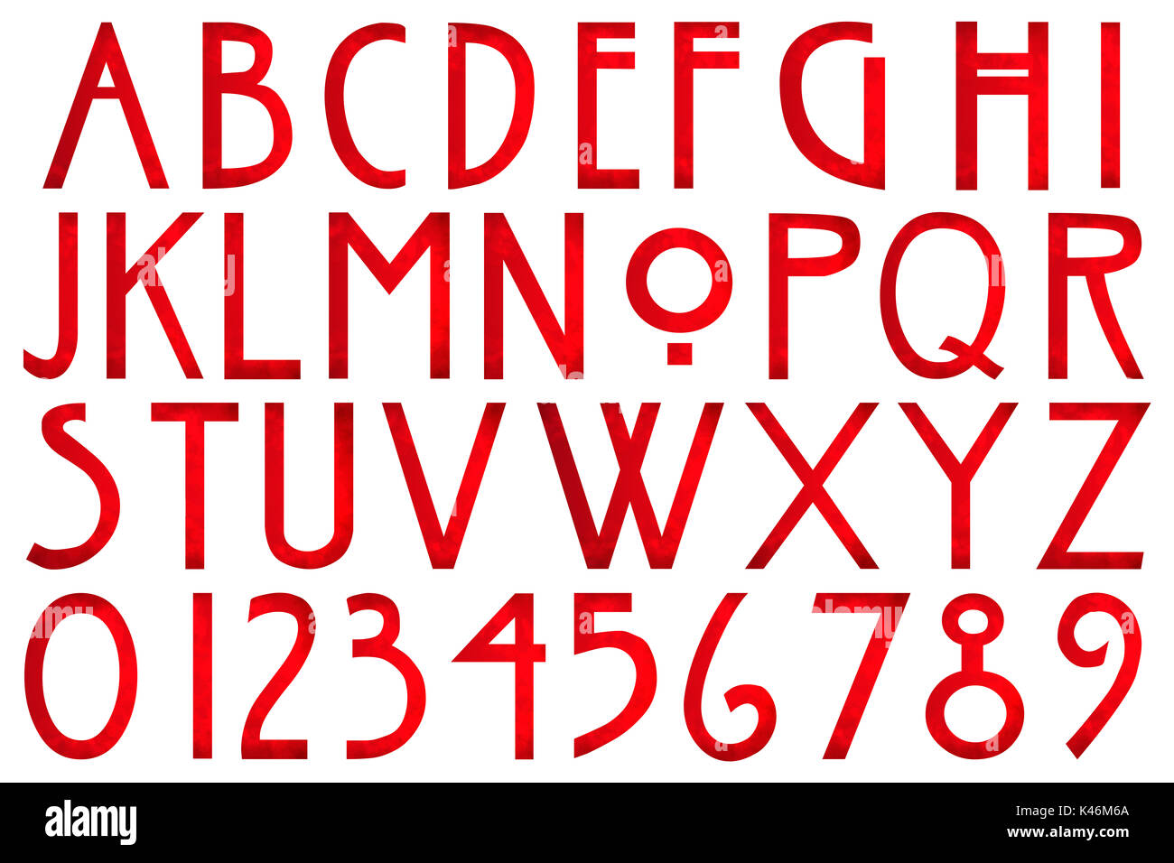 Digital Alphabet Collection Letters Typography Collection Stock Photo ...