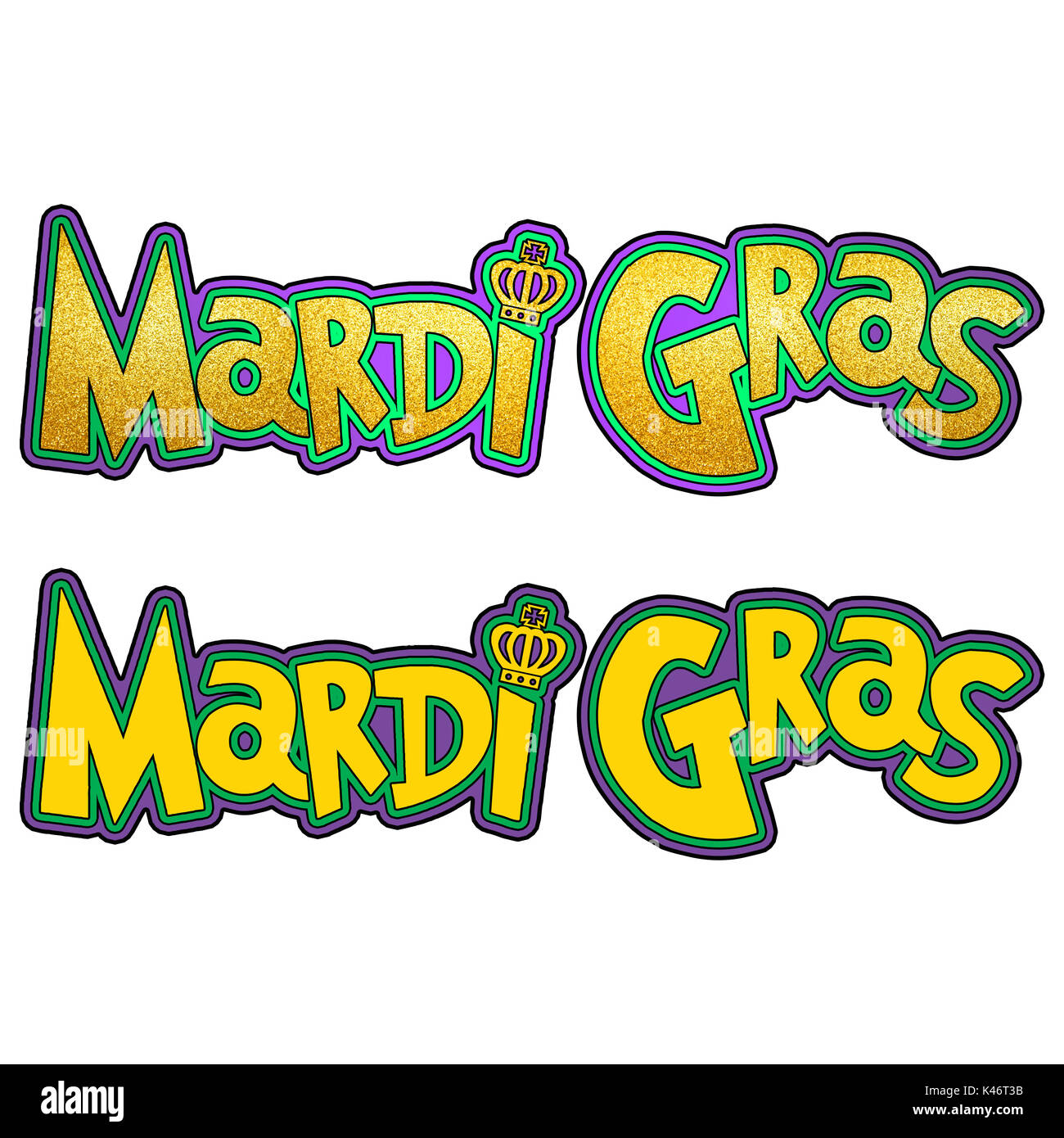 Mardi Gras Maquerade Word Art Collection Stock Photo - Alamy