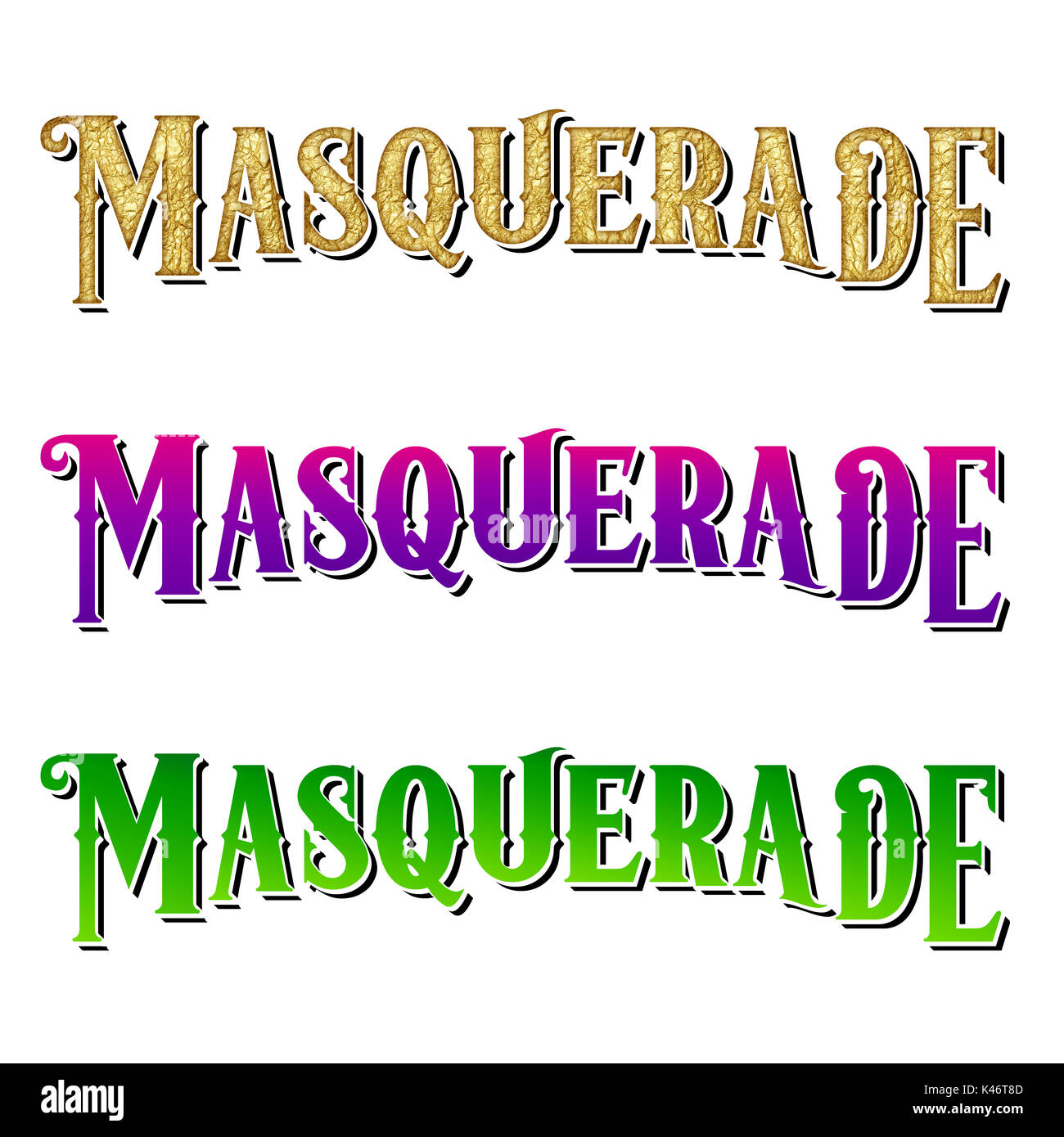 Mardi Gras Maquerade Word Art Collection Stock Photo - Alamy