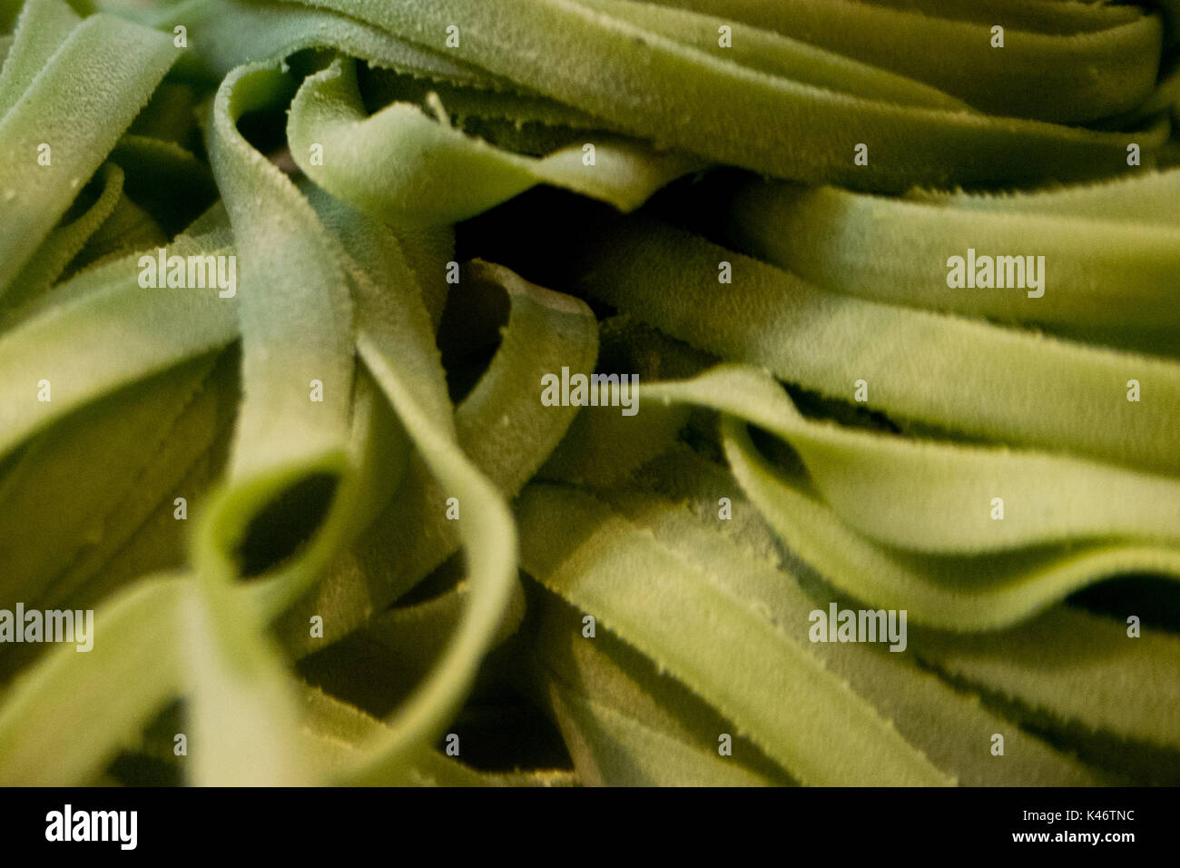 Green Spaghetti pasta Stock Photo - Alamy