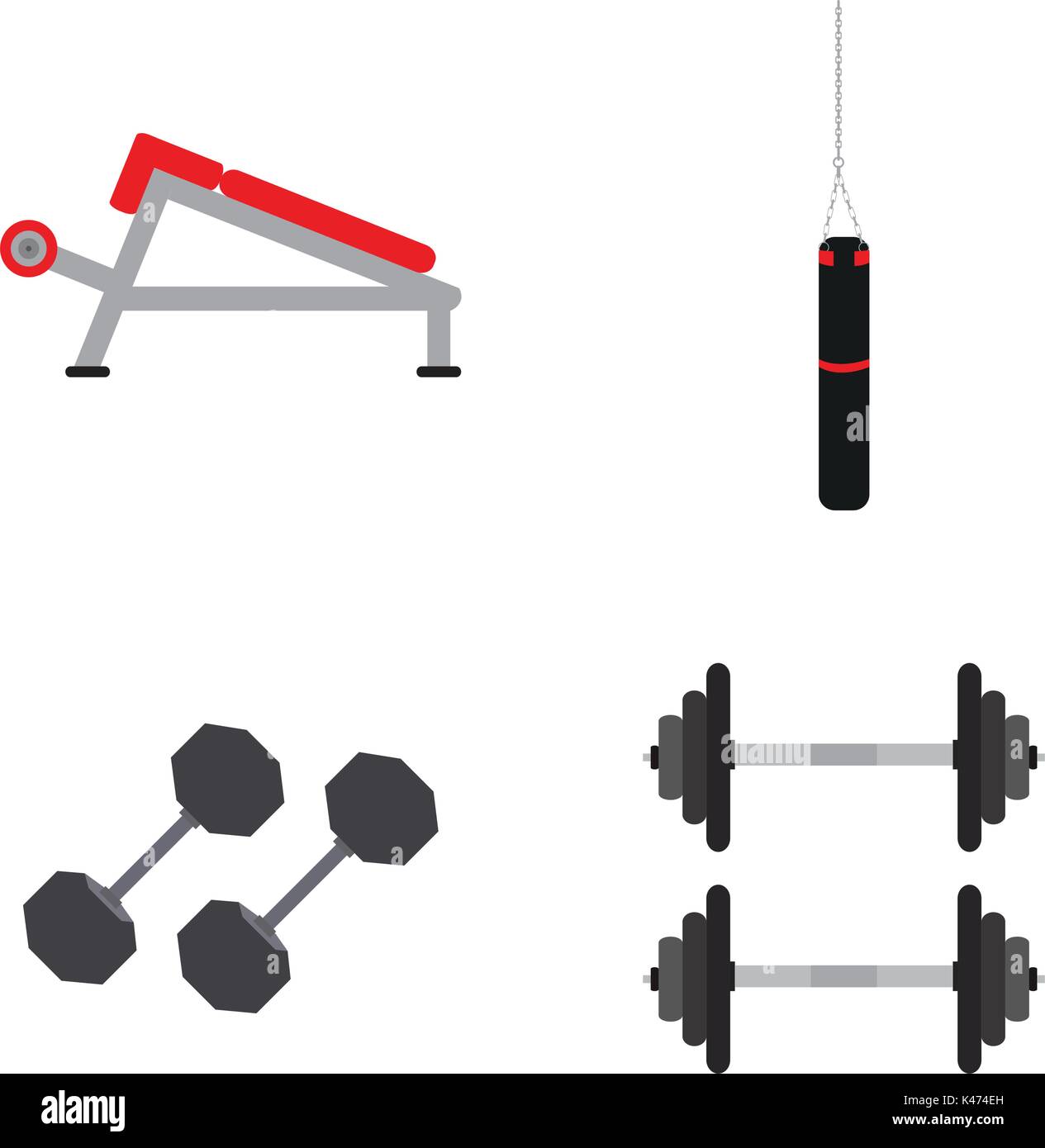 Fitness object icons Stock Vector Image & Art - Alamy