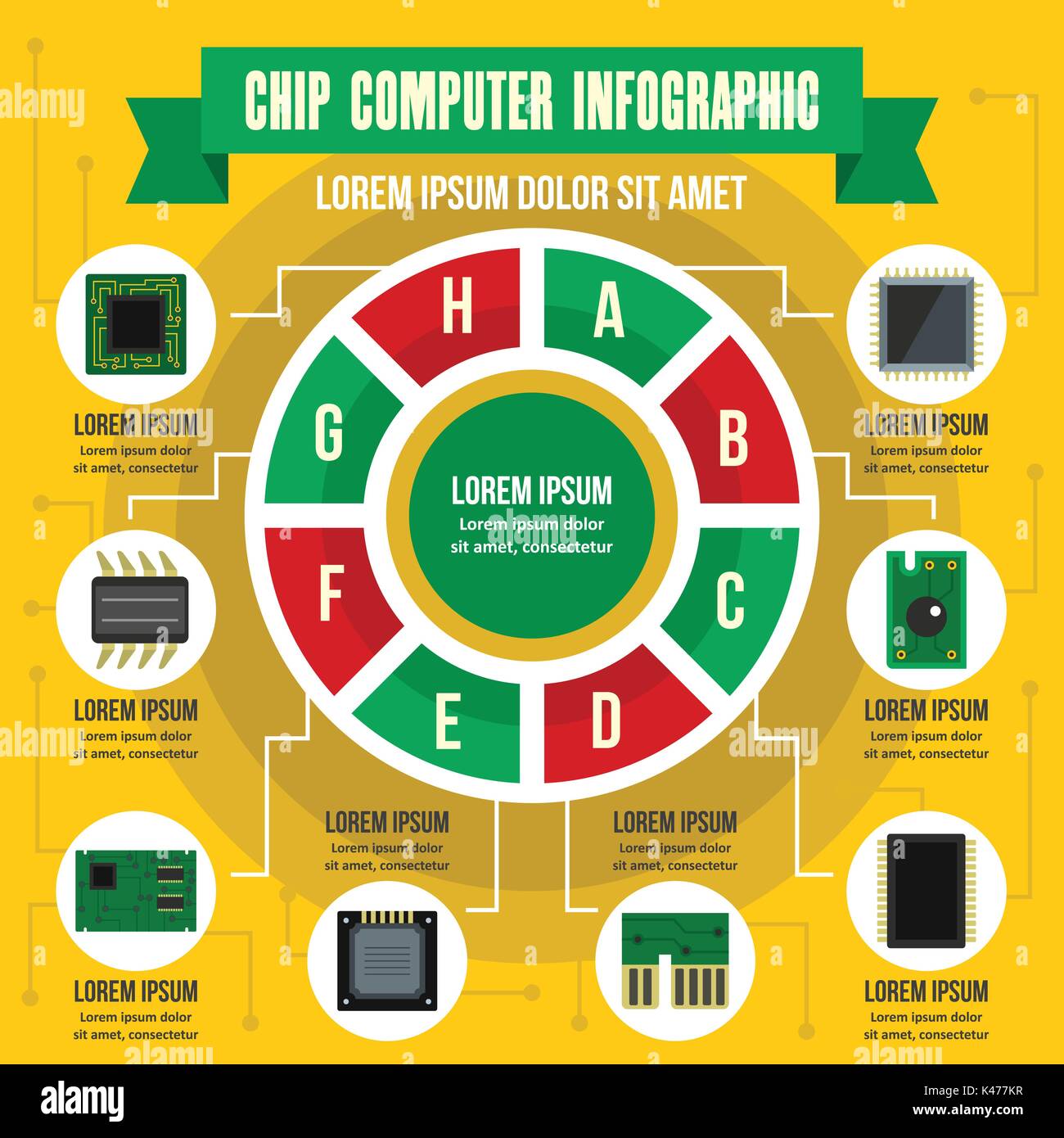 Simple circuit diagram Stock Vector Images - Alamy