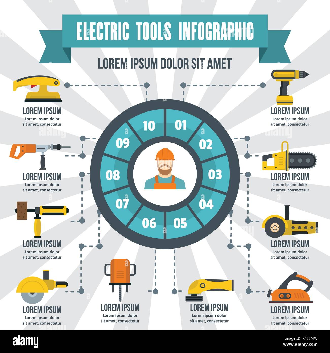 Electric tools infographic, flat style Stock Vector Image & Art - Alamy