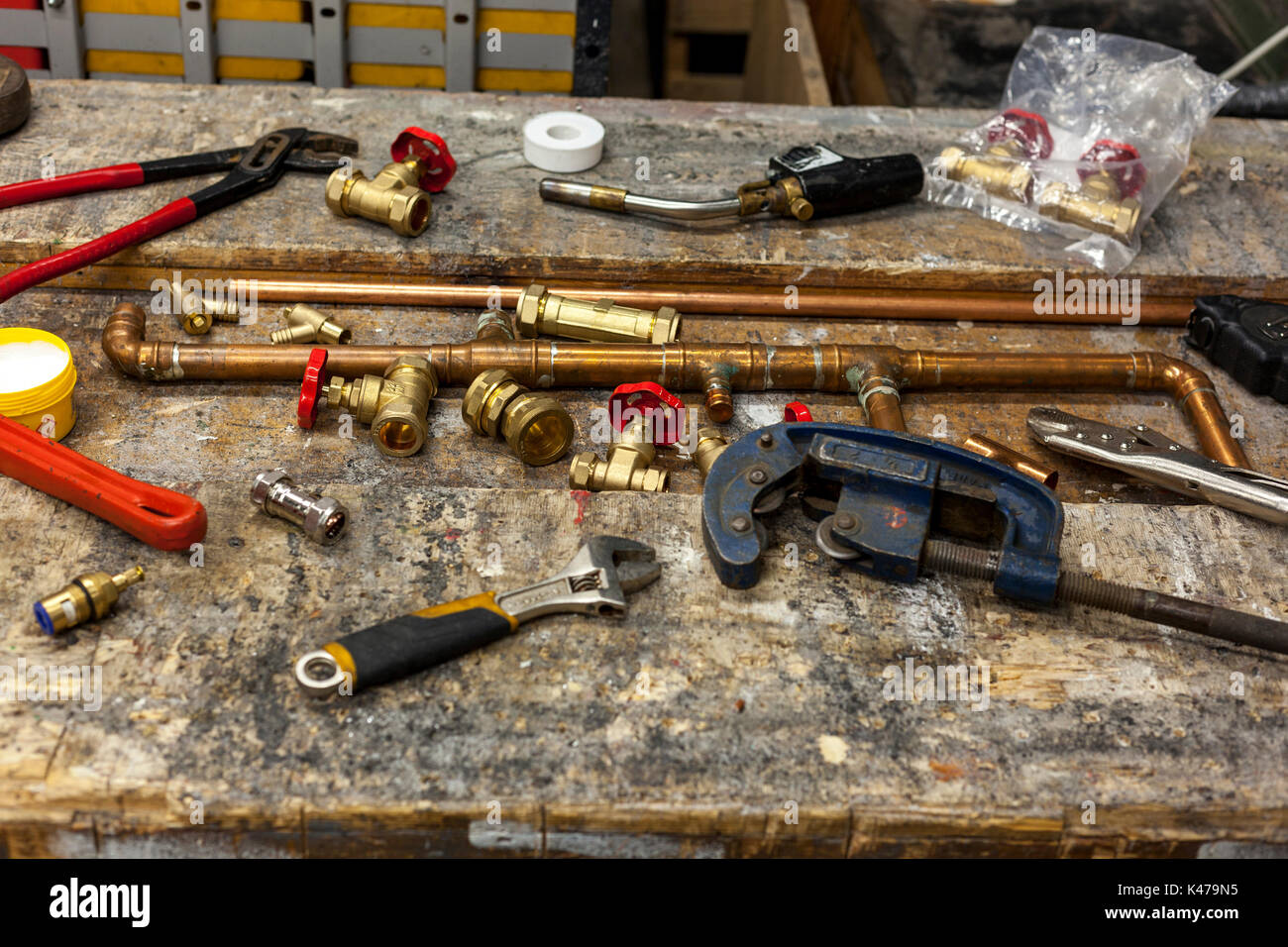 Plumbing tools hi-res stock photography and images - Alamy