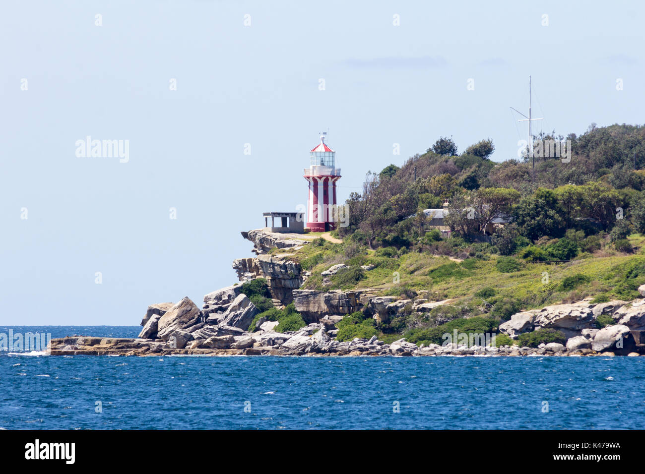 The Hornby lighthouse, Sydney Harbour, NSW, New South Wales, Australia ...