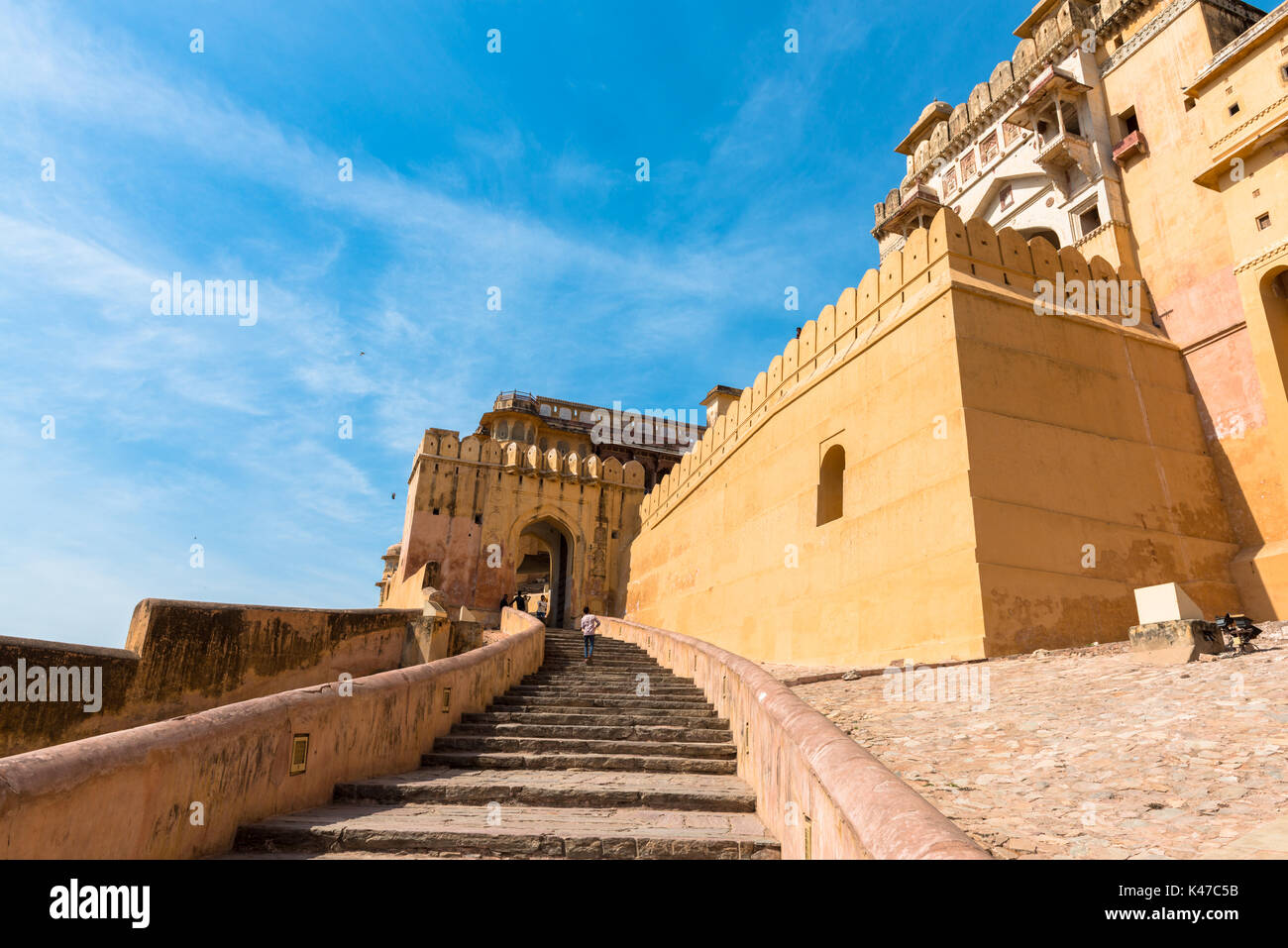 Stairs amber fort jaipur india hi-res stock photography and images - Alamy