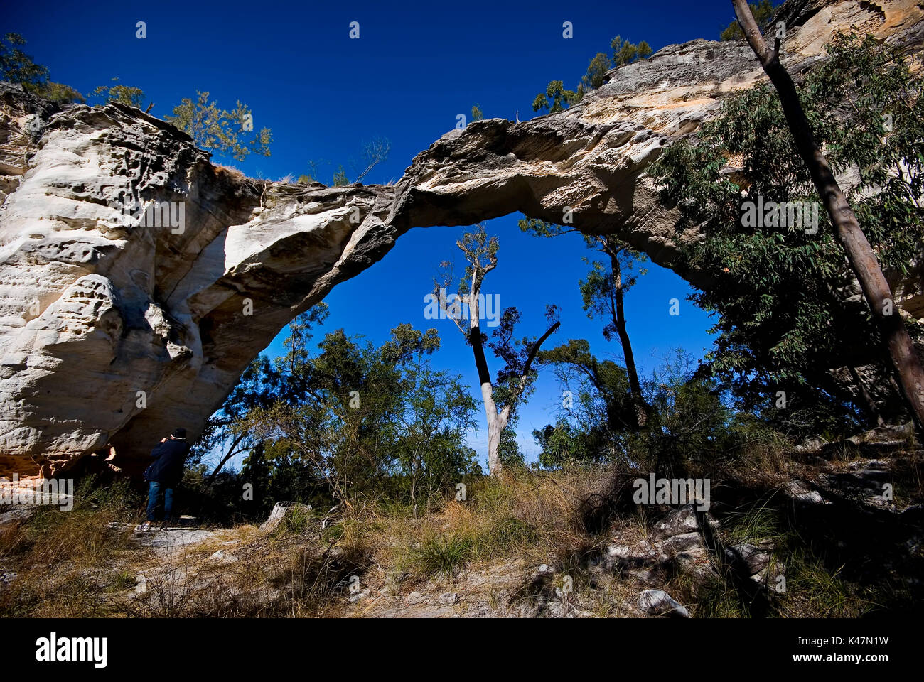 Natural Arch Mt Moffatt National Park Stock Photo - Alamy