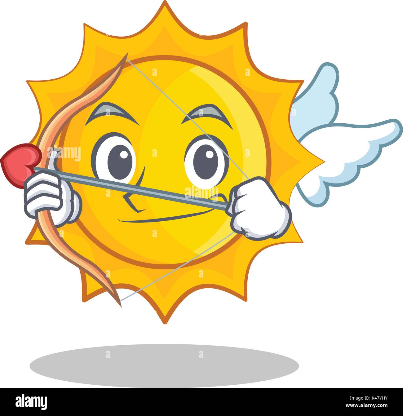 Cupid cute sun character cartoon Stock Vector Image & Art - Alamy