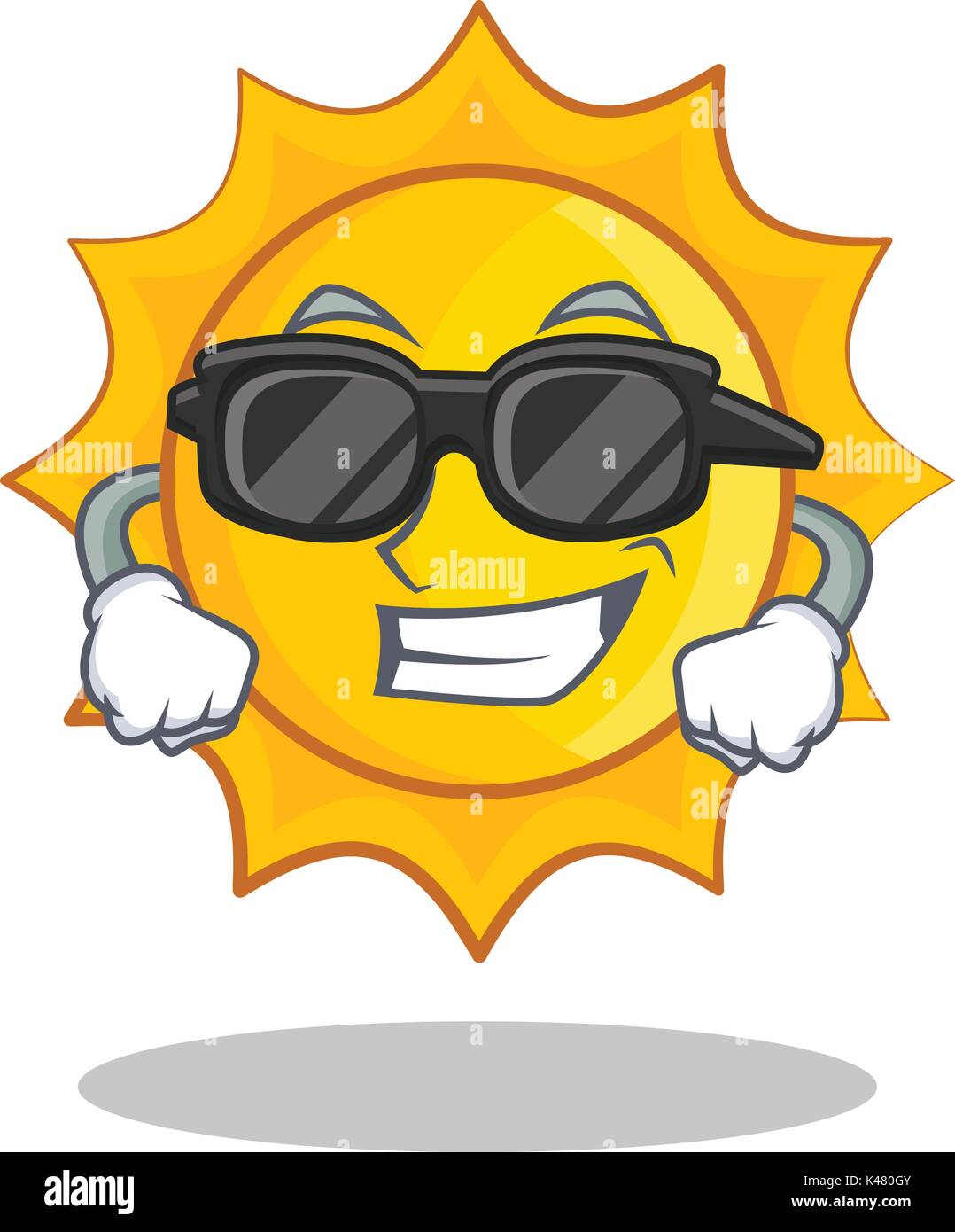 Super cool cute sun character cartoon Stock Vector Image & Art - Alamy