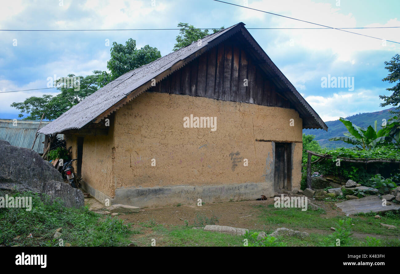 A mountain house at Hmong village in Ha Giang, Vietnam Stock Photo - Alamy