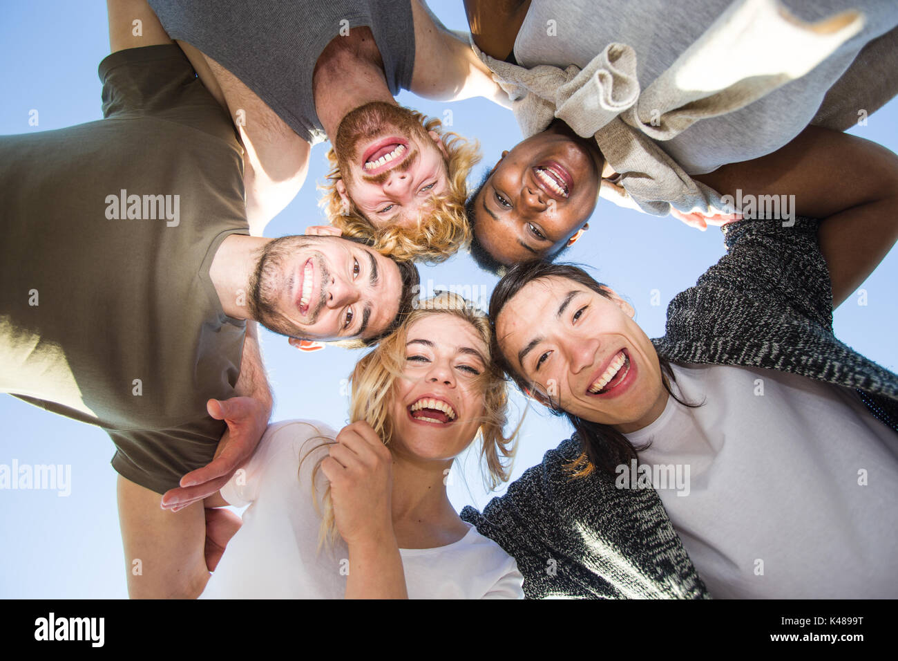Happy girl enjoying life and laughing hi-res stock photography and ...