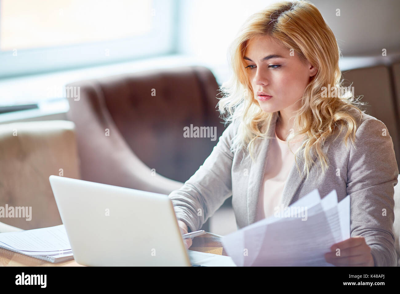 Confident young project manager hi-res stock photography and images - Alamy