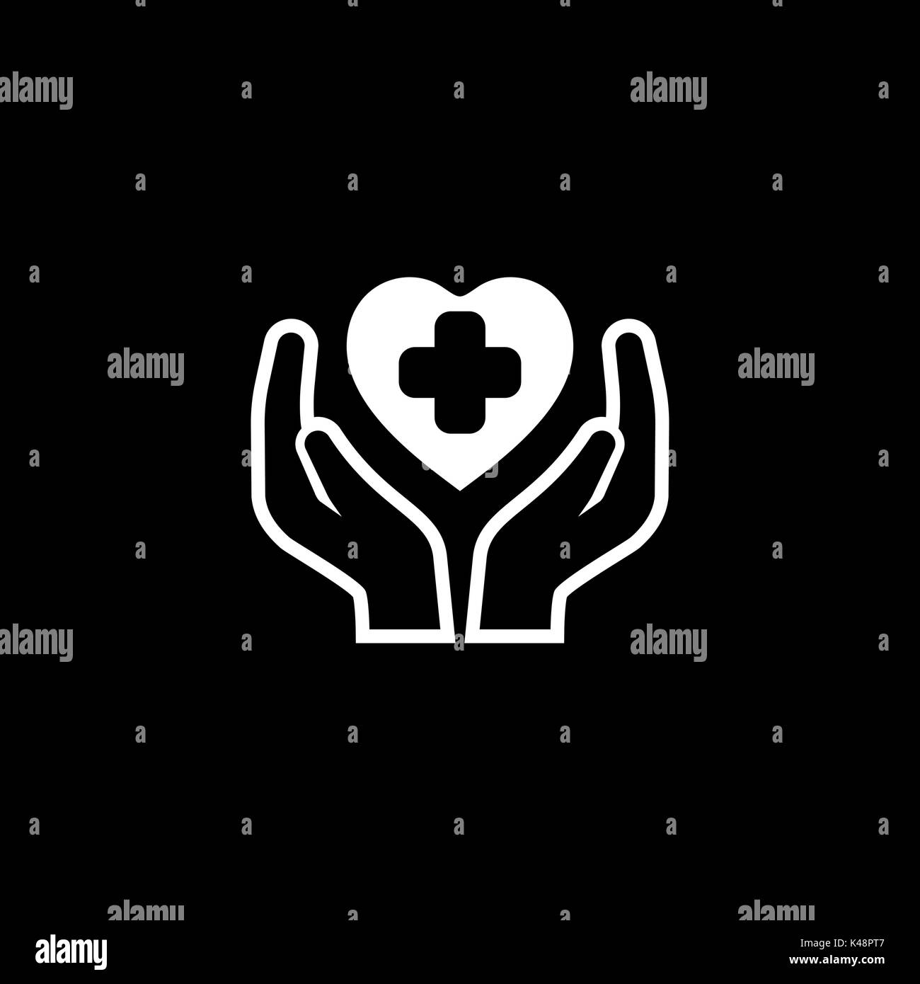 Medical health care logo Black and White Stock Photos & Images - Alamy