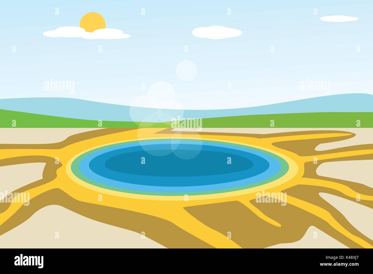 Yellowstone vector vectors Stock Vector Images - Alamy