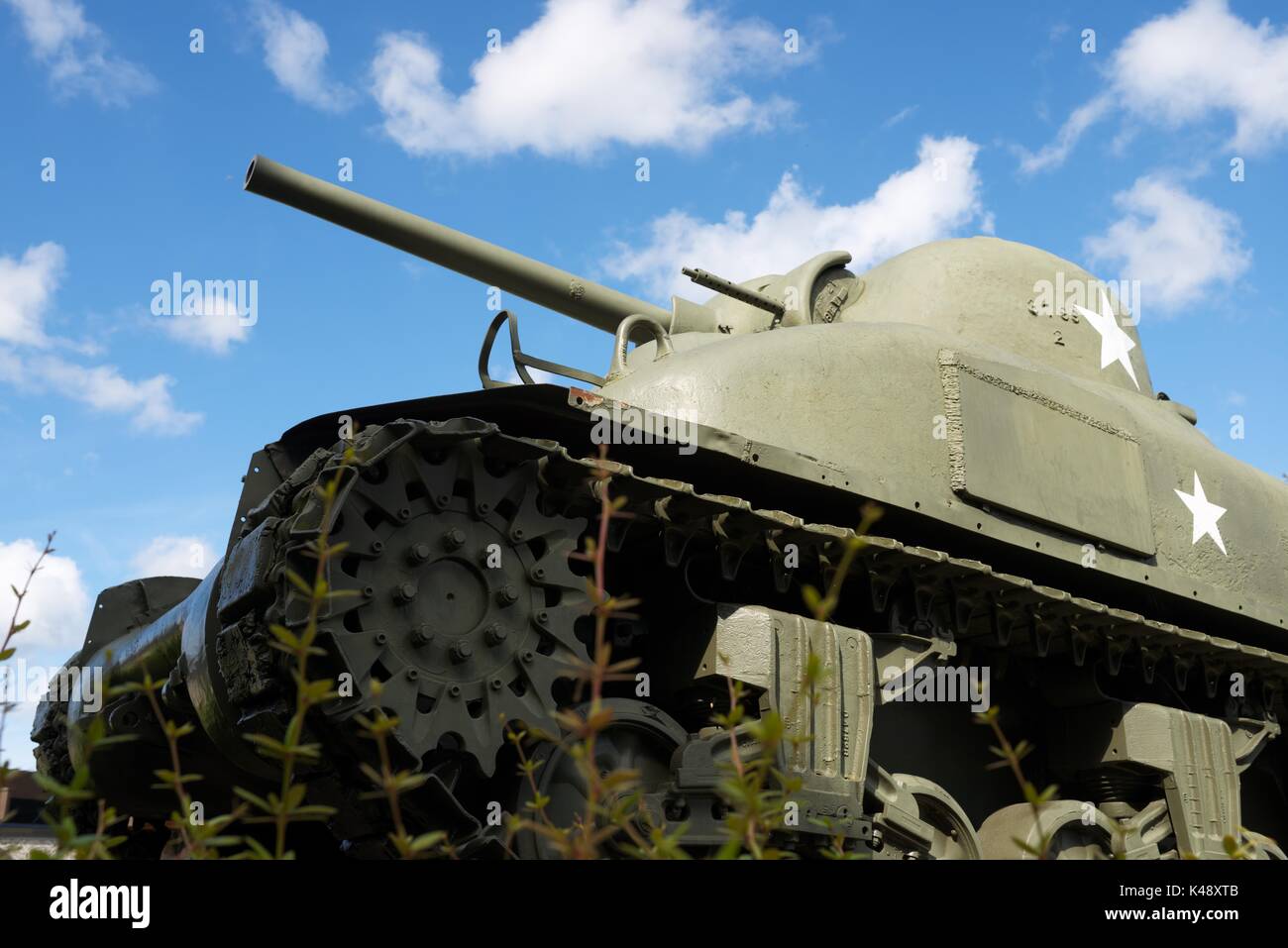 Sherman Tank in the memorial museum of the Battle of Normandy, Bayeux ...