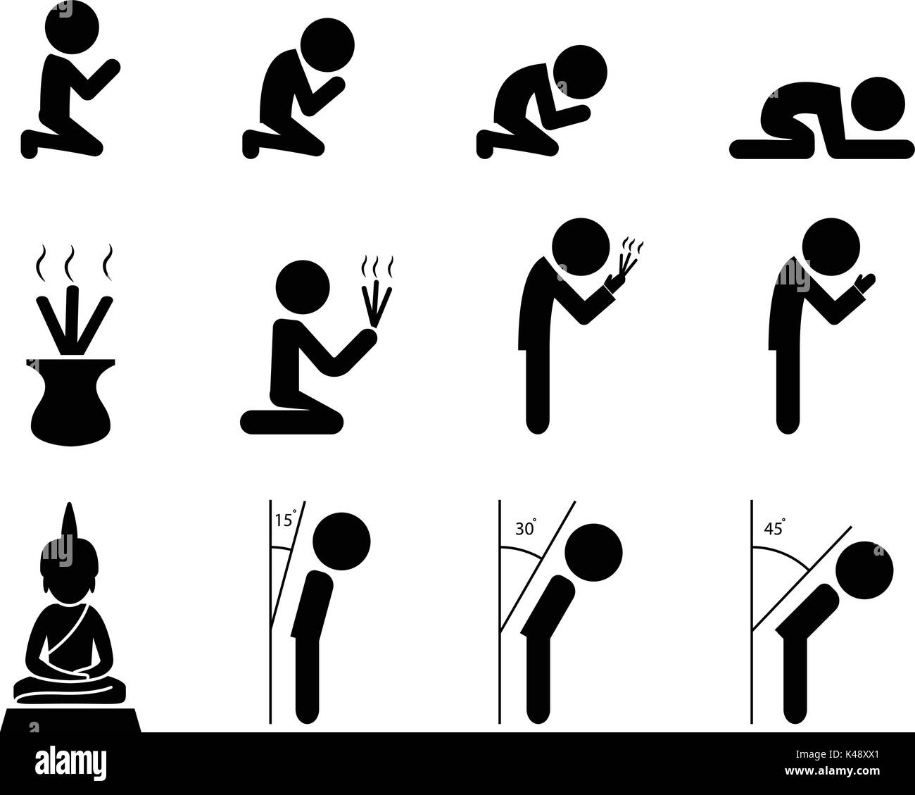 Muslim in prayer room Stock Vector Images - Alamy