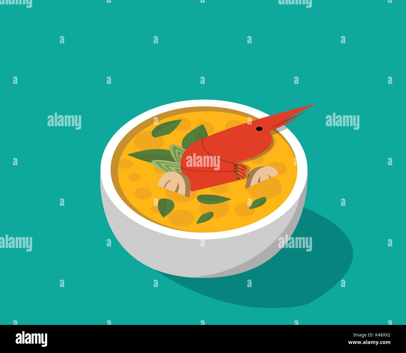 Tom yum kung vector vectors hi-res stock photography and images - Alamy