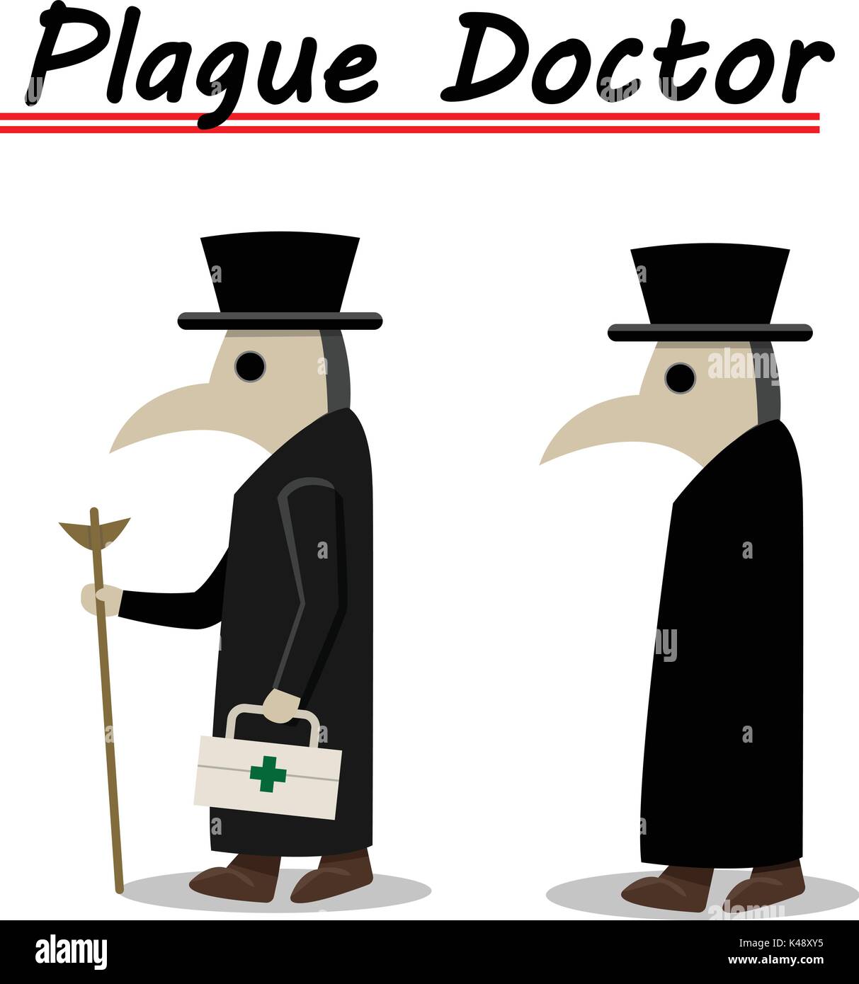Plague doctor cartoon hi-res stock photography and images - Alamy