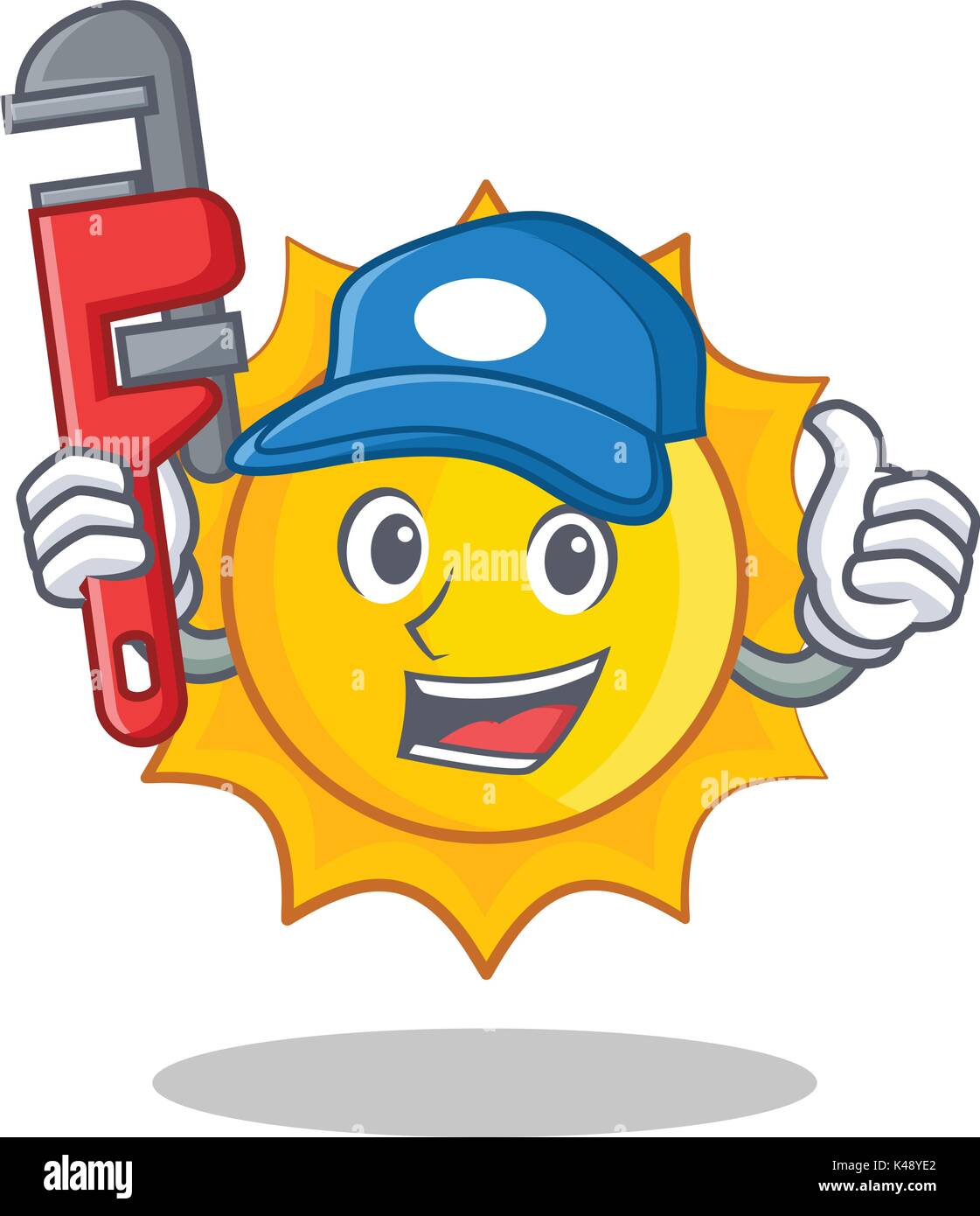 Plumber cute sun character cartoon Stock Vector Image & Art - Alamy