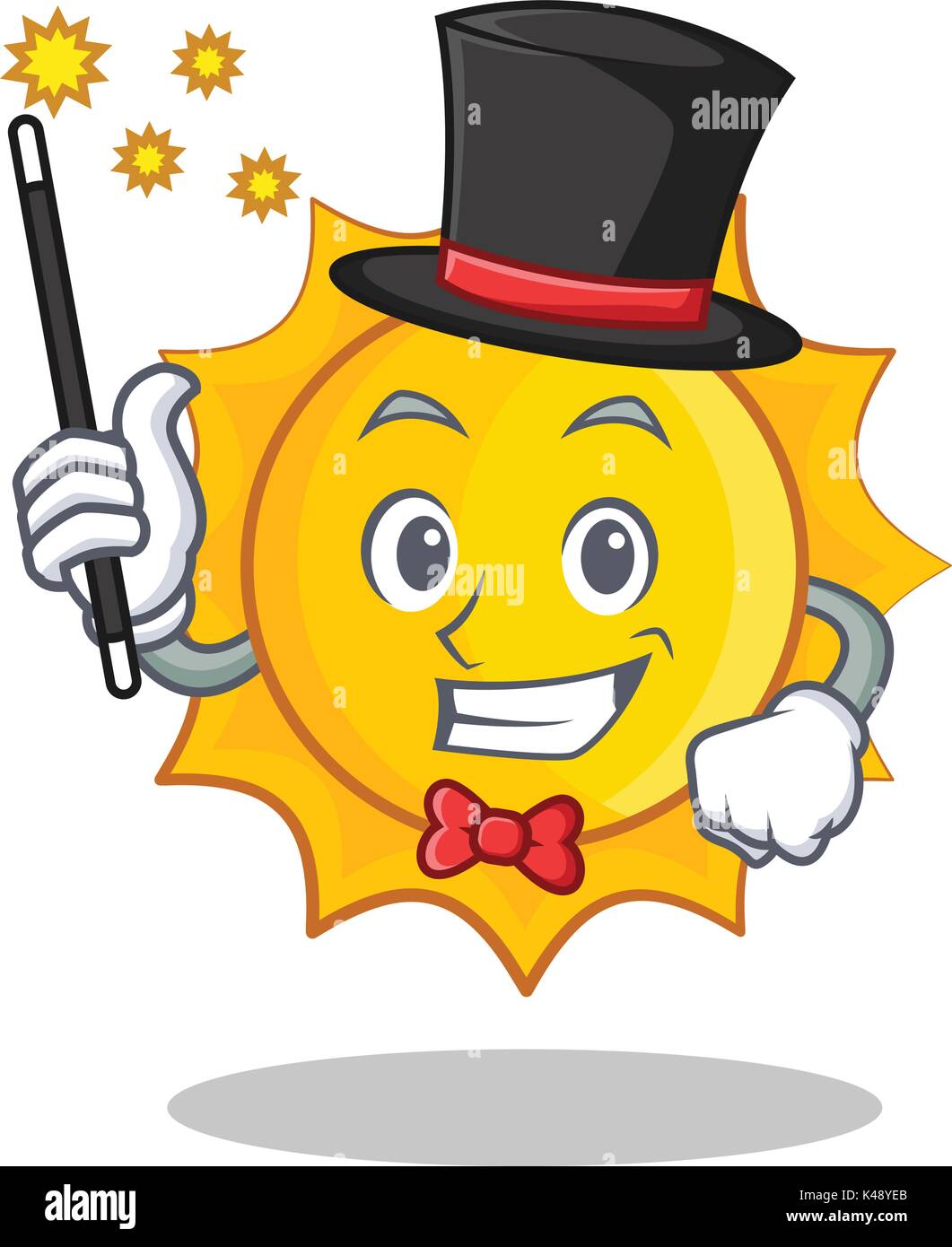 Magician cute sun character cartoon Stock Vector Image & Art - Alamy