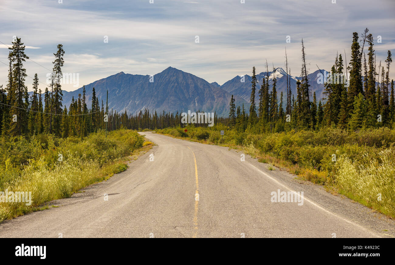 Alaska Highway, Alcan, Yukon Territory, Canada Stock Photo - Alamy