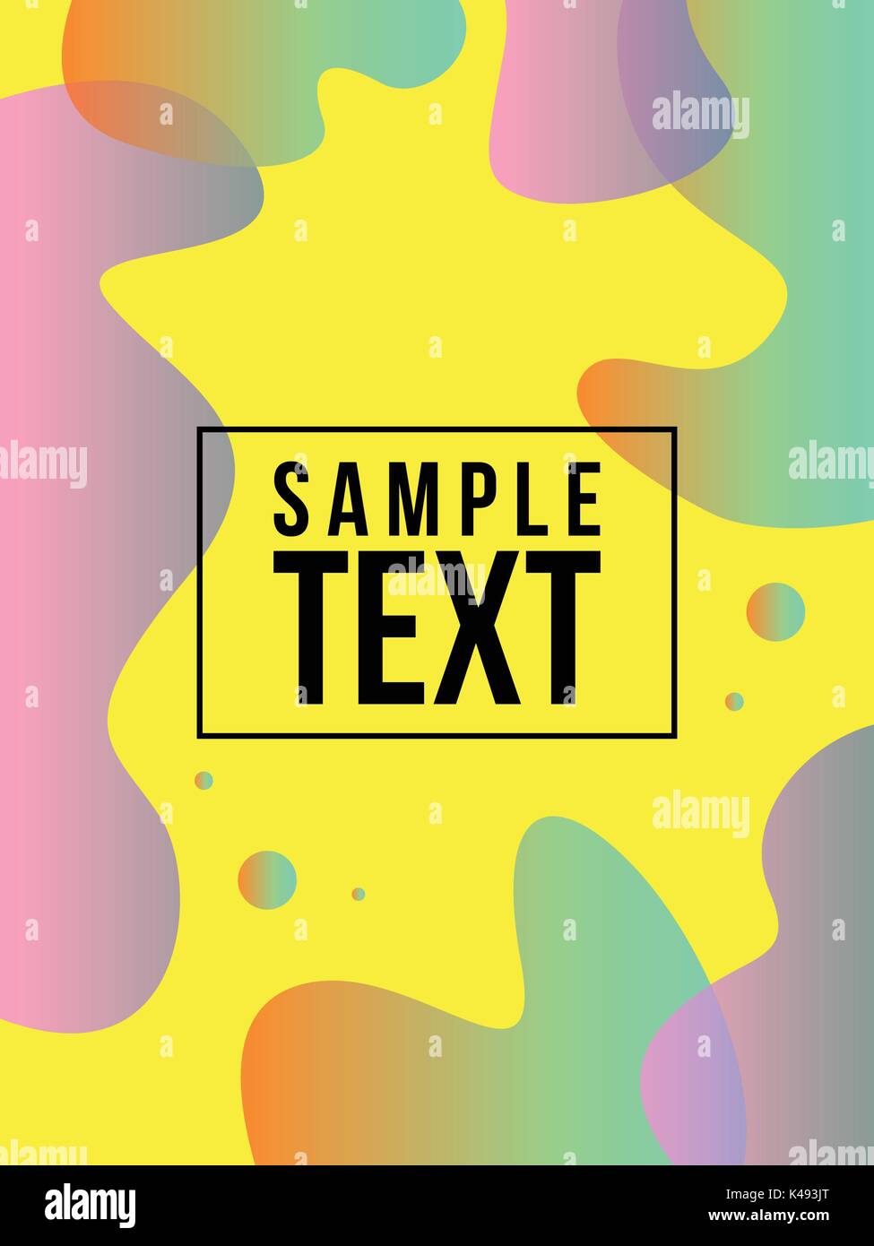 Fluid cover colorful with yellow background Stock Vector Image & Art ...