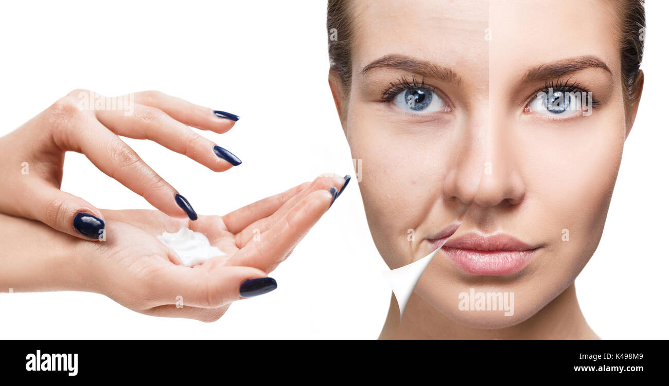 Woman before after anti hi-res stock photography and images - Alamy