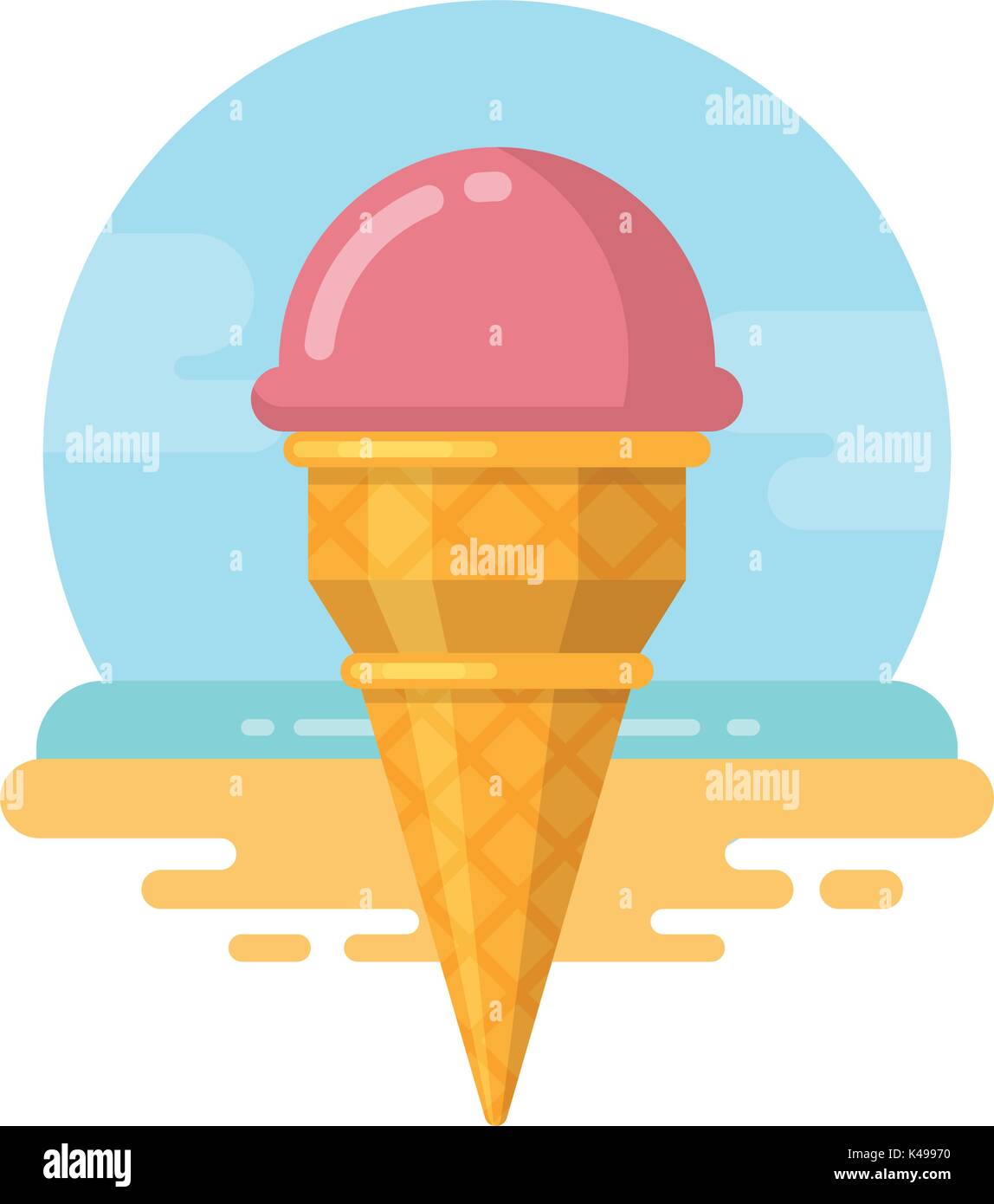 Pink sand beach Stock Vector Images - Alamy