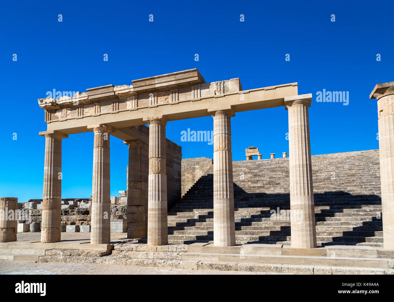 Acropolis of Lindos, Rhodes, Greece Stock Photo - Alamy