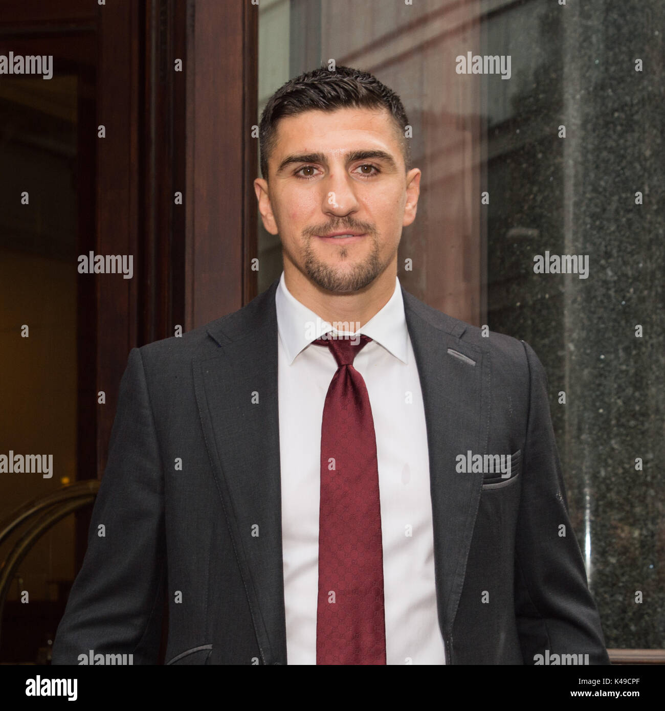 Marco Huck - cruiserweight boxer - press conference at Borcherts, GER ...